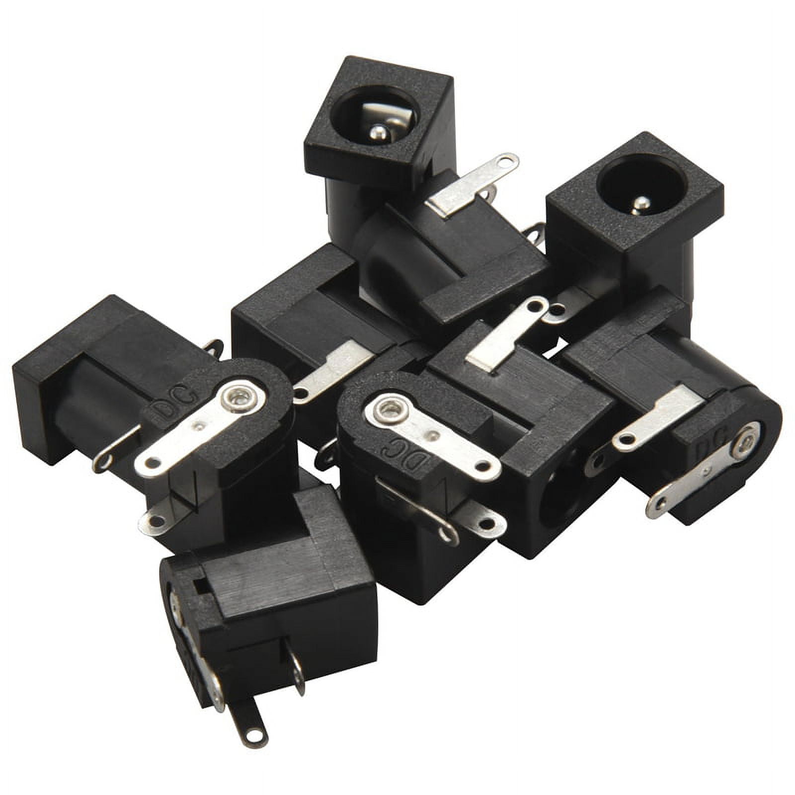 10pcs DC Power Jack Socket 2.1mm -Type PCB Mount - Walmart.com