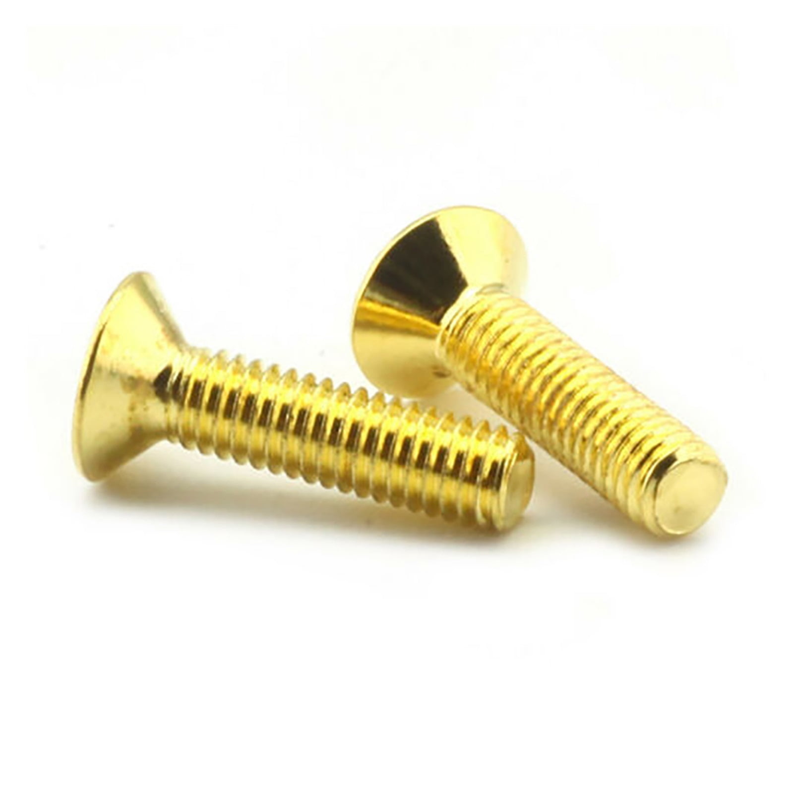 10pcs DIN 912 Grade 12.9 Flat Countersunk Head Plating Titanium Gold ...