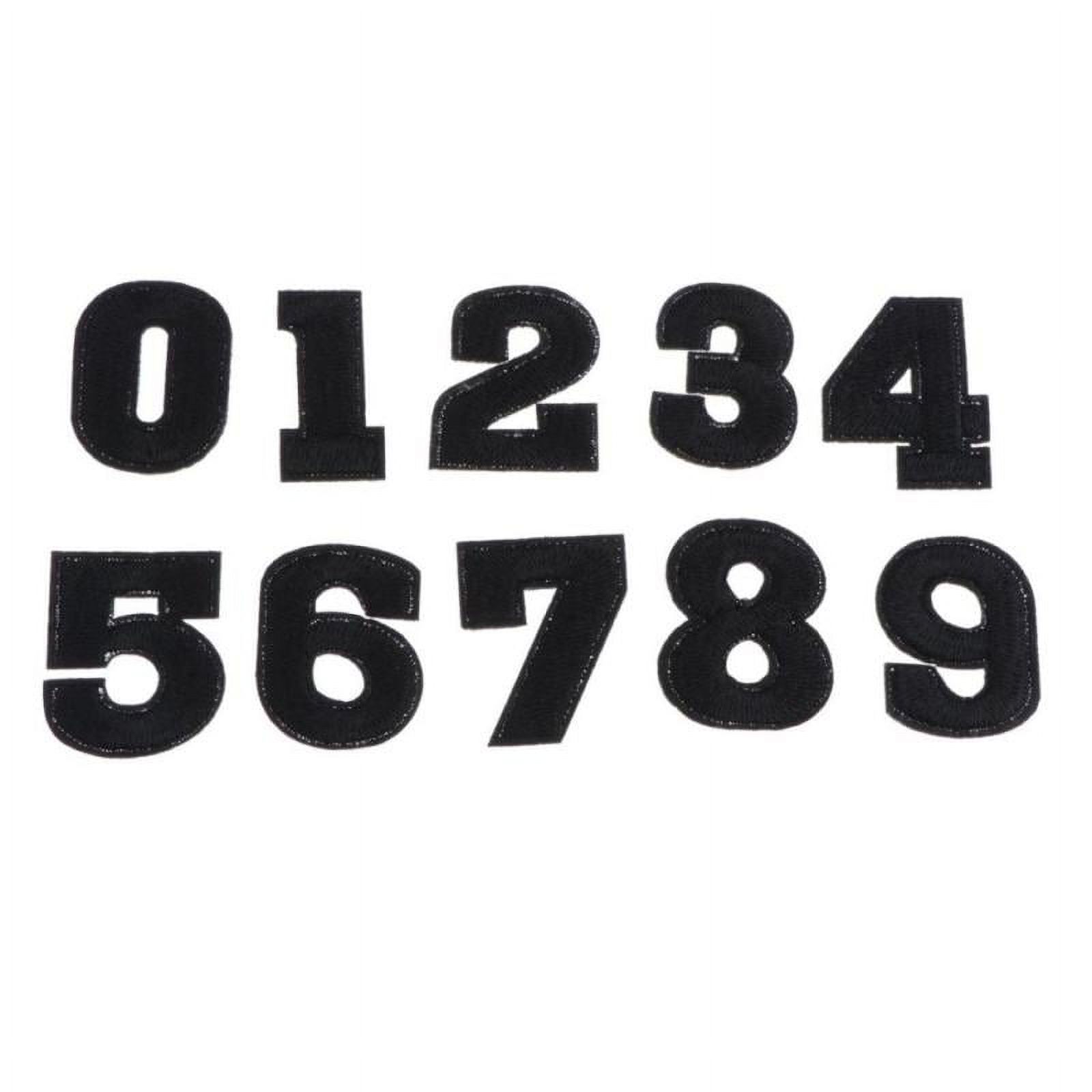 10pcs DIY 0-9 Number Patches Embroidery Mix Patterns Iron On/Sew On ...