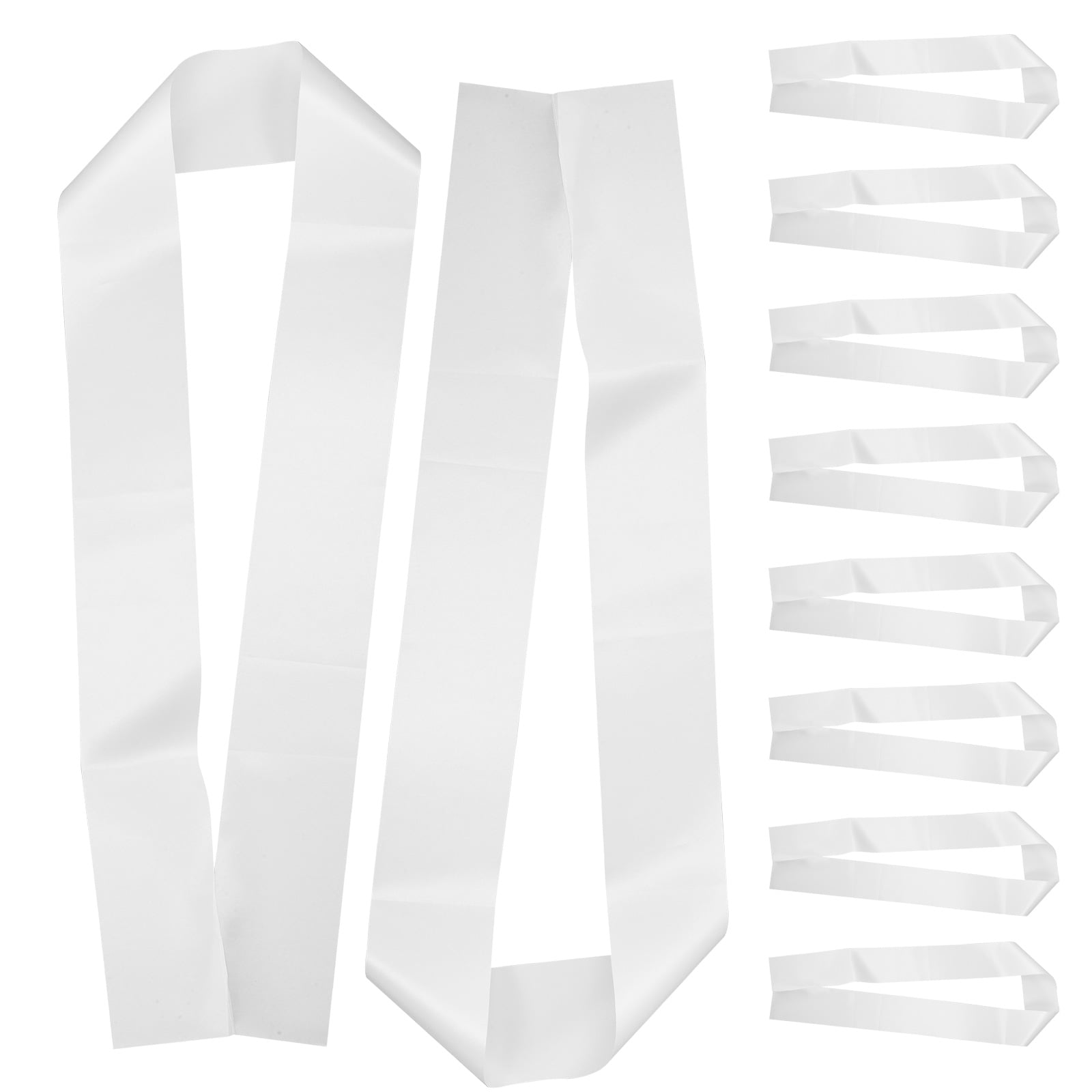 10pcs DIY Blank Sash Satin Plain Sash Sashes Make Your Sash for Wedding ...