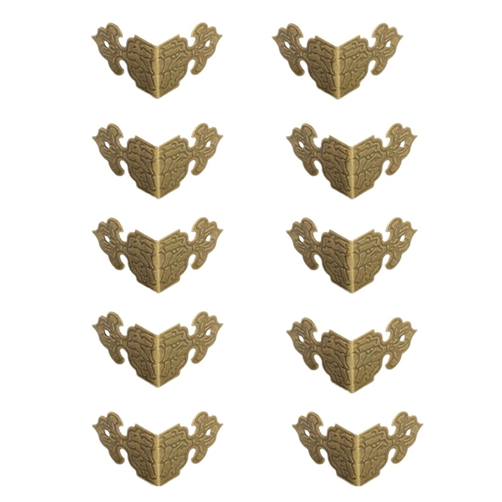 10pcs Decorative Jewelry Box Antique Bronze Wine Case Corner Bracket ...