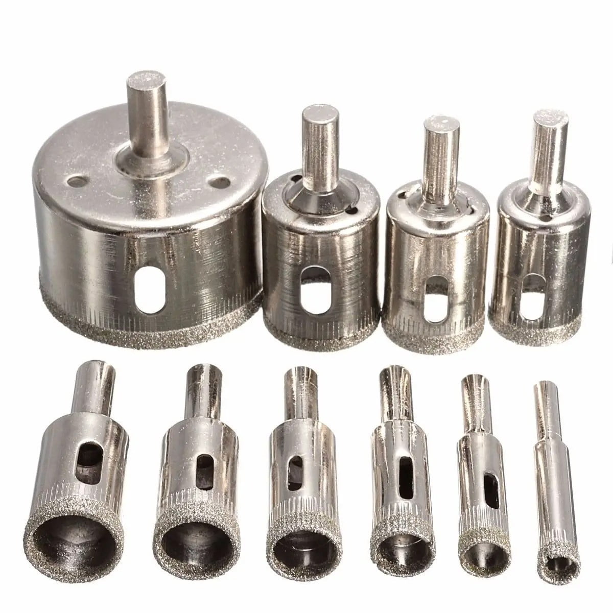 10pcs Diamond Saw Drill Bit Set Maker Cutter Glass Ceramic Tile ...