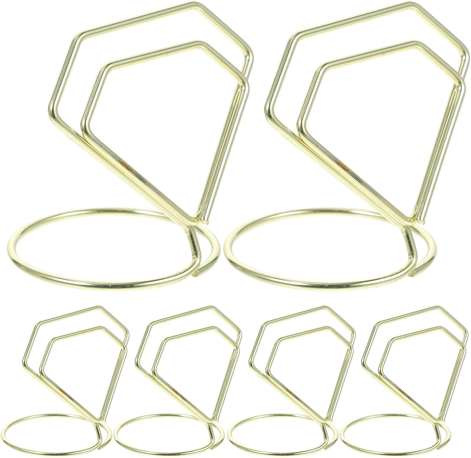 10pcs Diamond Shape Place Card Holders Table Number Holders Wedding ...