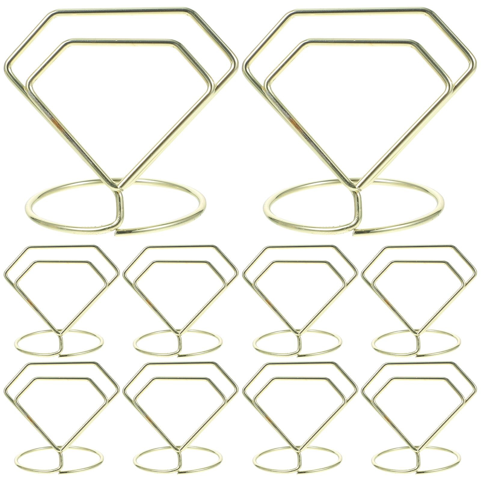 10pcs Diamond Shape Table Number Holder Table Number Clips Name Cards ...