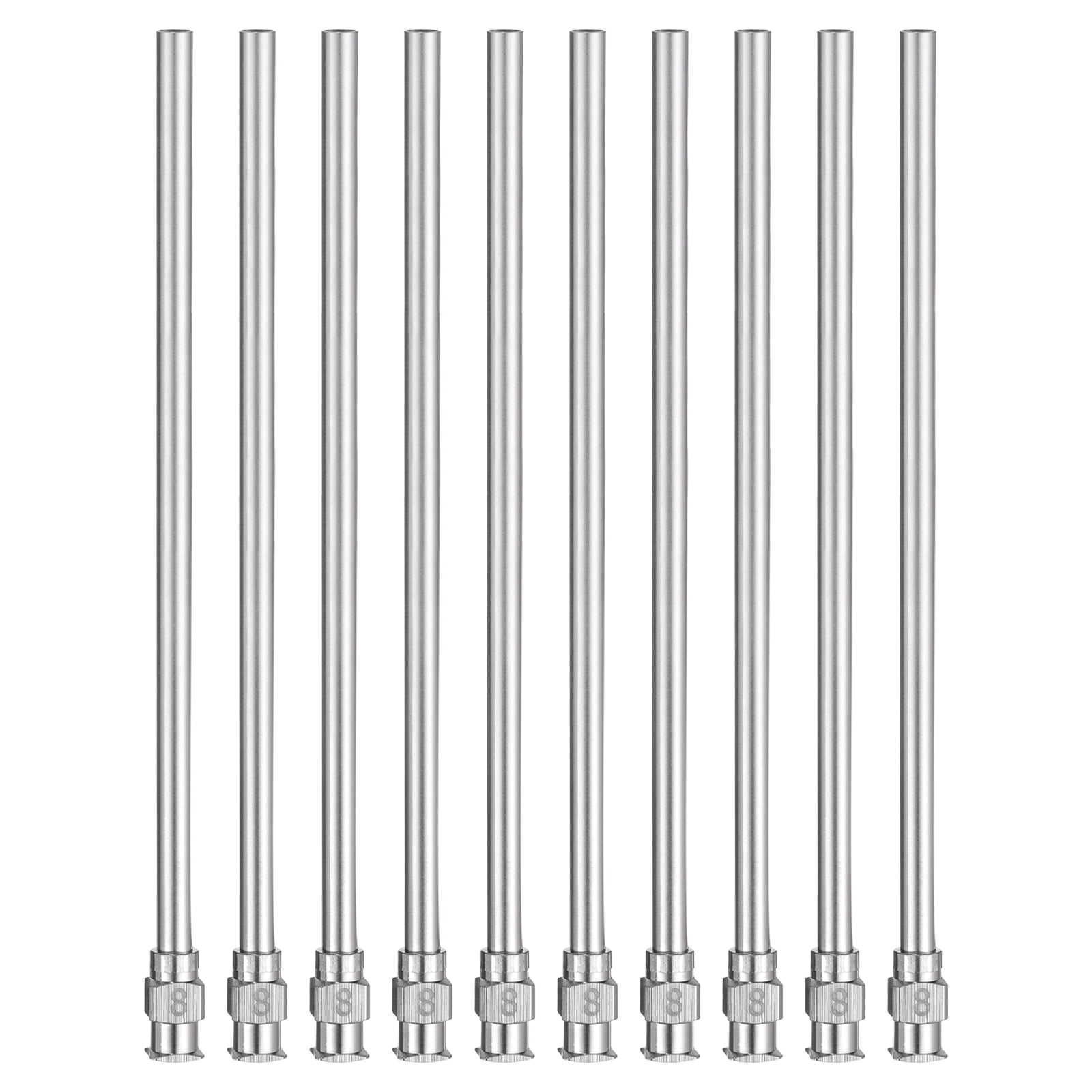 10pcs Dispensing Needles 8 Gauge 4 Inch Stainless Steel Blunt Tip Luer ...