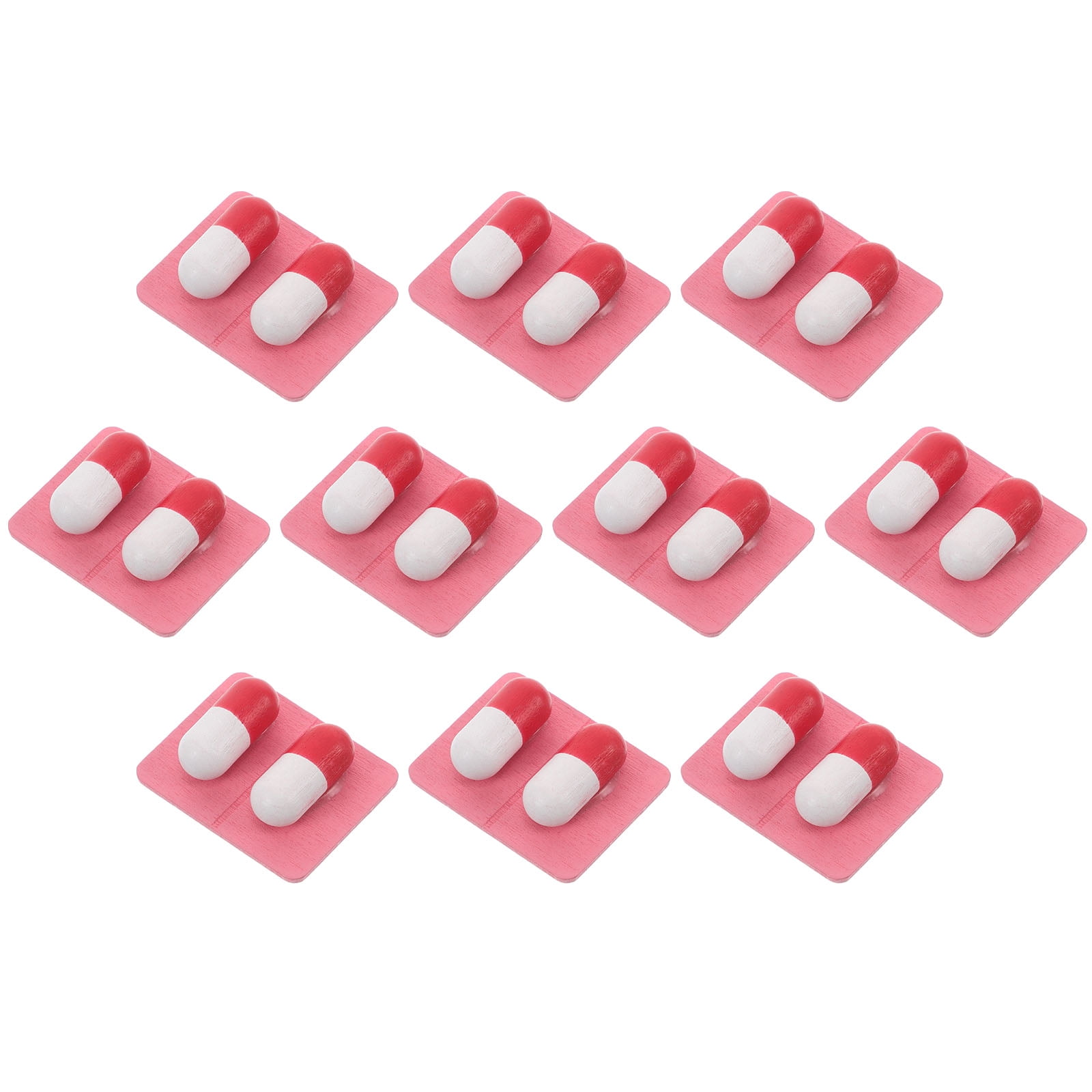 GOOHOCHY Wooden Realistic capsules Toy Set for Kids Pretend Play Doctor ...