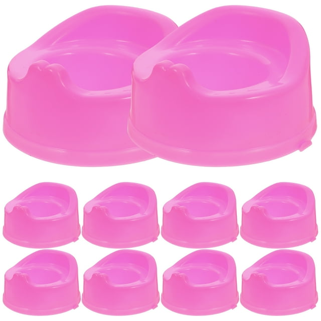 10pcs Doll House Baby Doll Potty Mini Toilet Mini Dollhouse Toilet ...