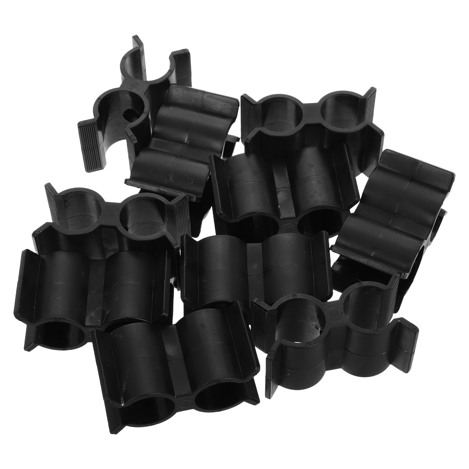 GOOHOCHY 10pcs Double Port Pipe Clamps Clips for Pipe Linking Fastening ...