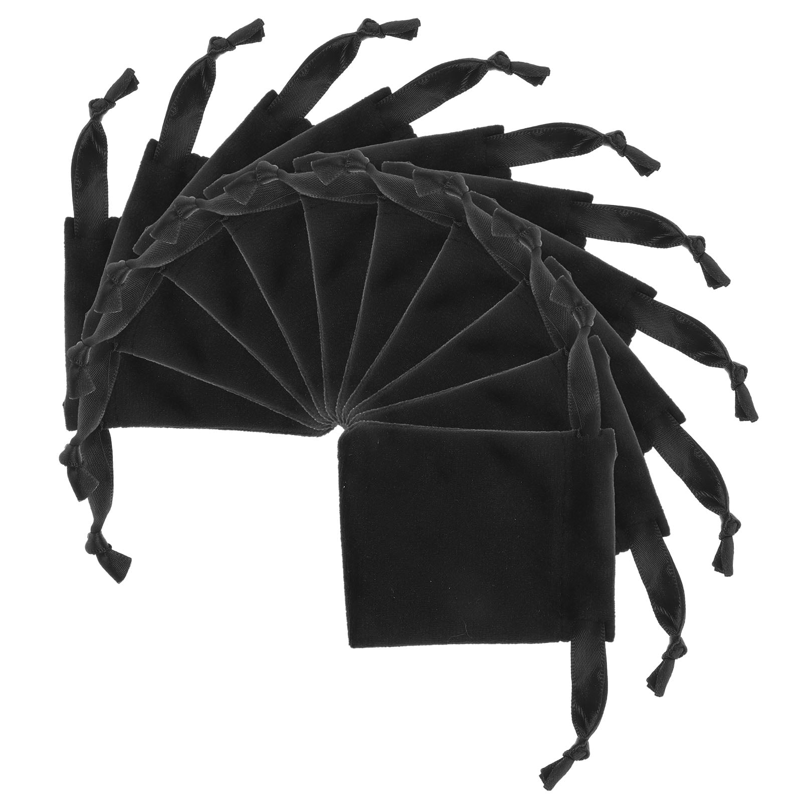 Set of 10 Small Velvet Drawstring Bags, Multi-Purpose Pouches for ...