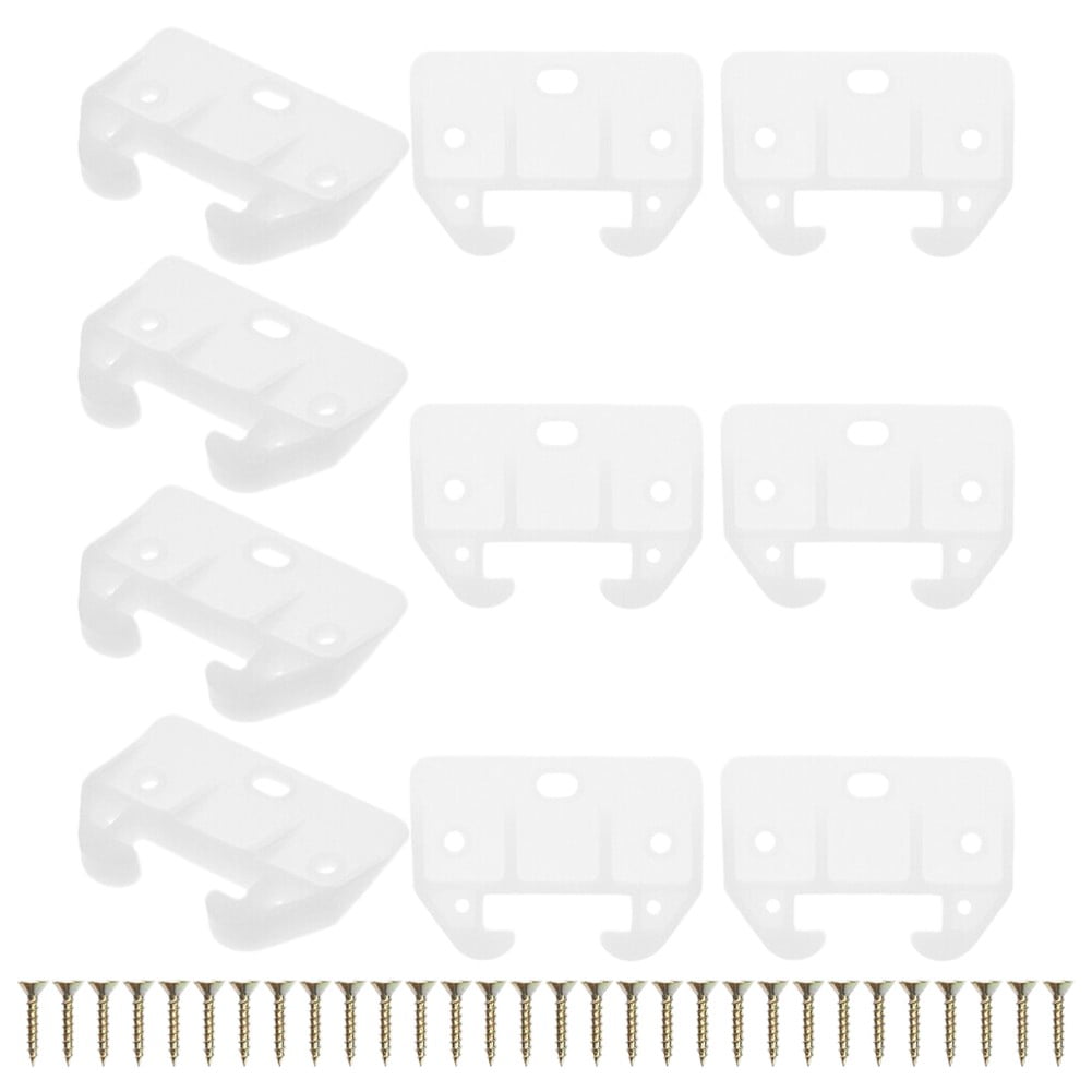 10Pcs Dresser Cabinet Closet Drawer Slides Track Guides Rail Brackets ...