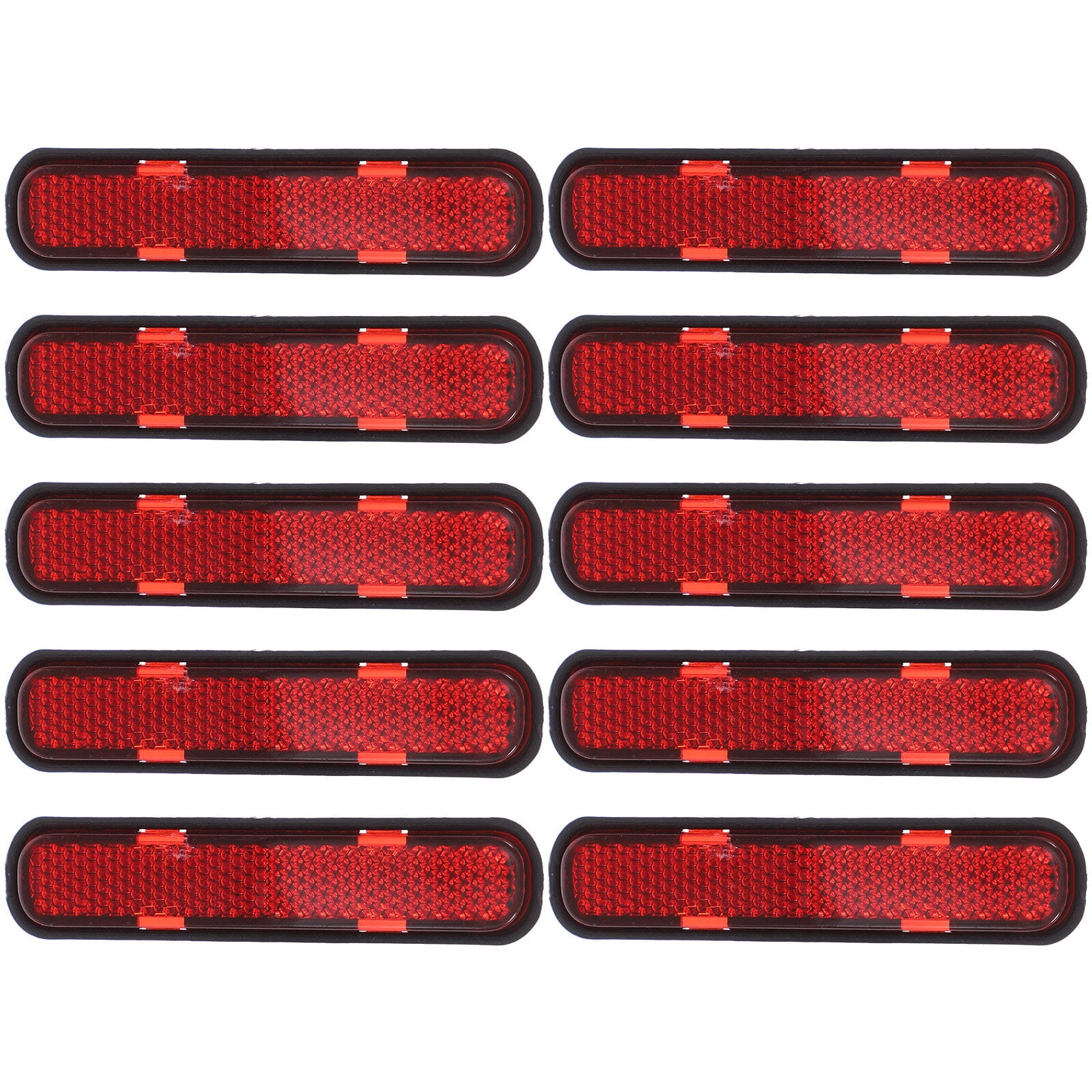 10pcs Driveway Reflector Oval Front Reflector Screw On Reflector ...