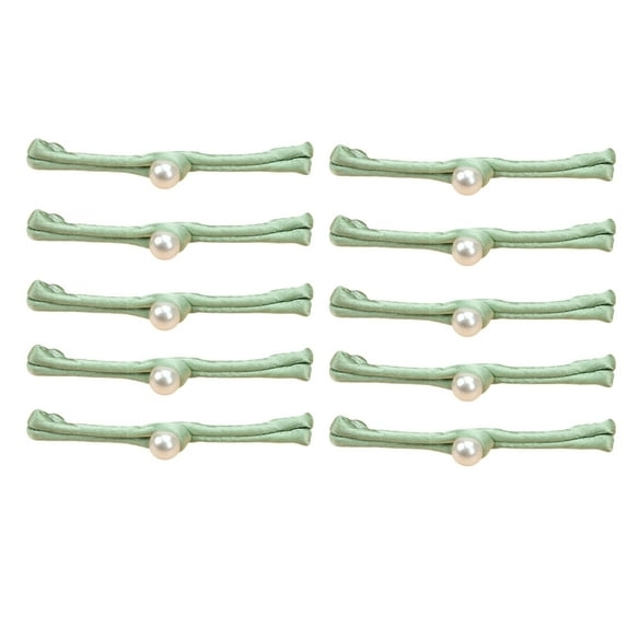 10pcs Dusty Chinese Knot Fasteners Pearls Embellished Buttons Sewing ...