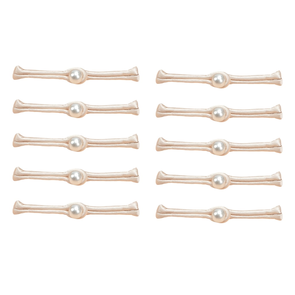 10pcs Dusty Chinese Knot Fasteners Pearls Embellished Buttons Sewing ...