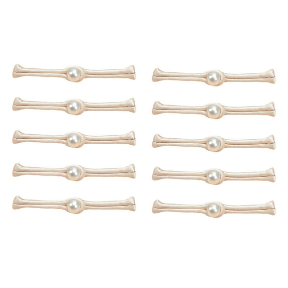 10pcs Dusty Chinese Knot Fasteners Pearls Embellished Buttons Sewing ...