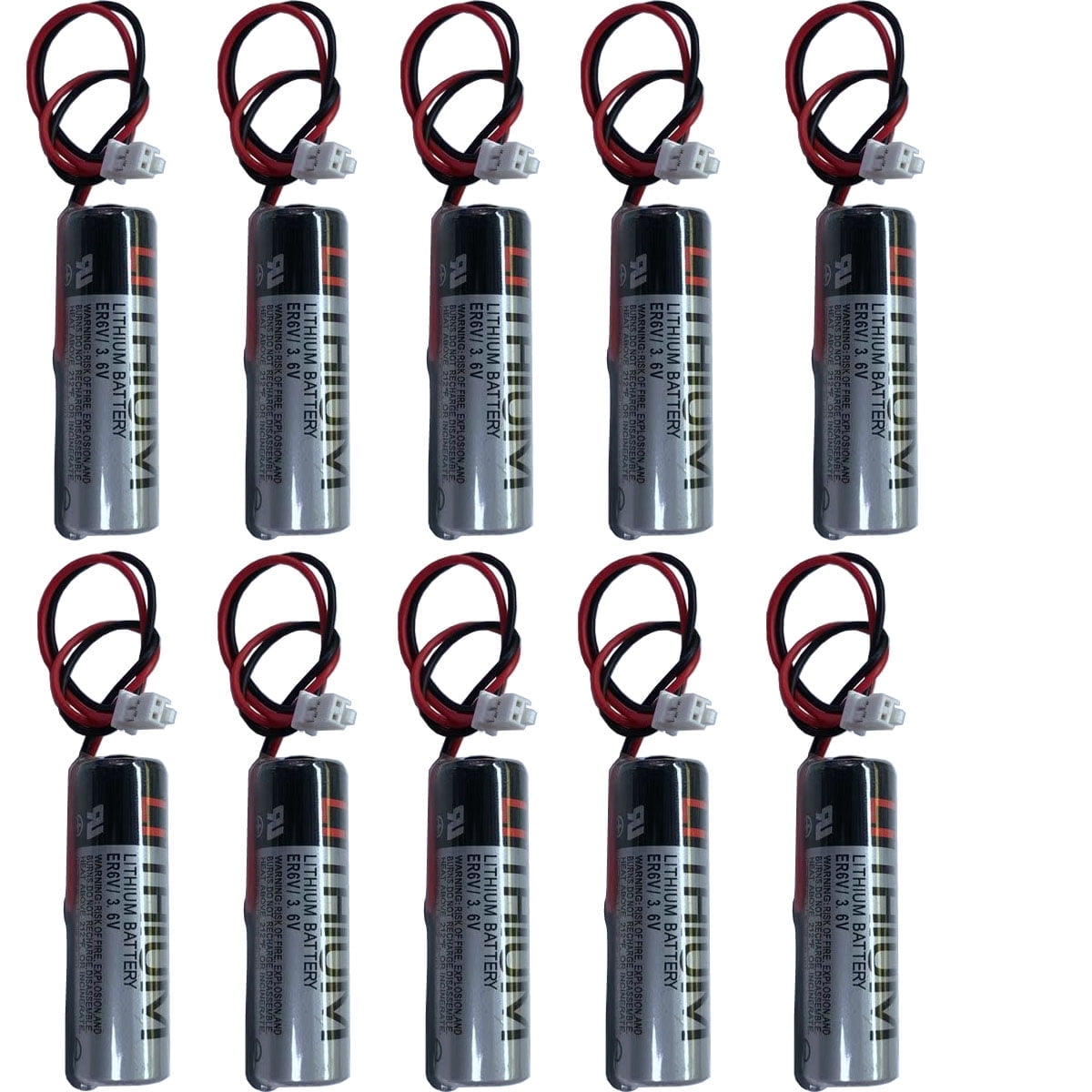 10pcs ER6VLY 2400mAh ER6V/3.6V Battery for Fuji NXT2 Head Battery ...