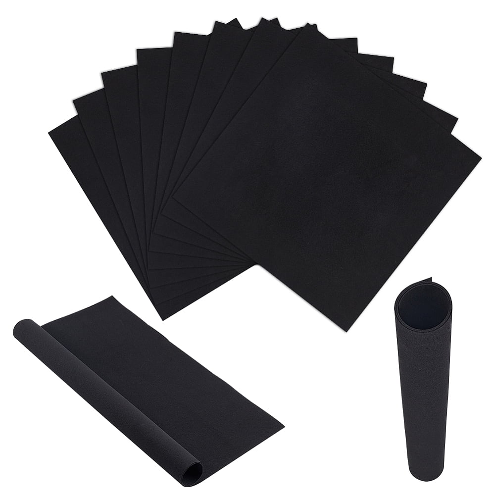 10pcs EVA Foam Craft Sheets Rectangle Black 398~400x398~400x0.8mm ...