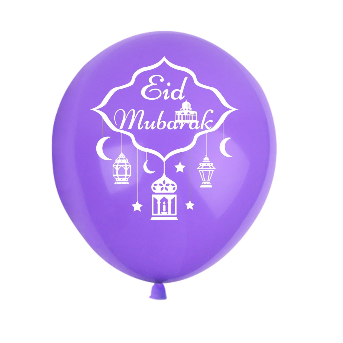 10pcs Eid Mubarak Latex Balloon Islamic Celebration Balloons and Eid ...