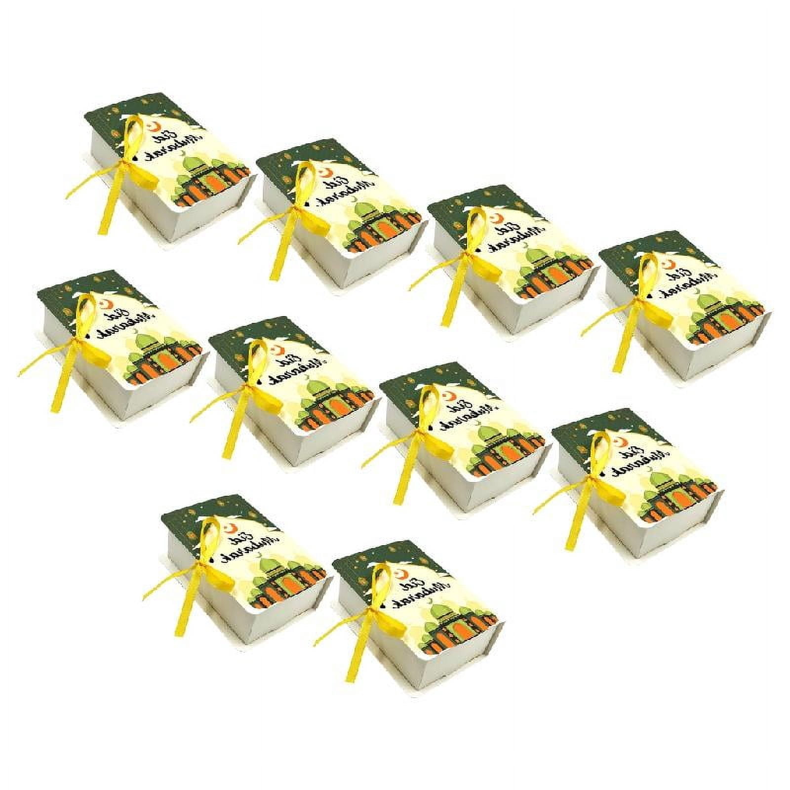 10pcs Eid Themed Gift Boxes for Candy and Chocolate Book Shape ...