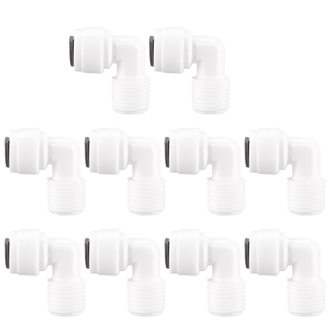 10pcs Elbow 1/4 Inch Male to 1/4 Inch Quick Water Purifier Tube ...