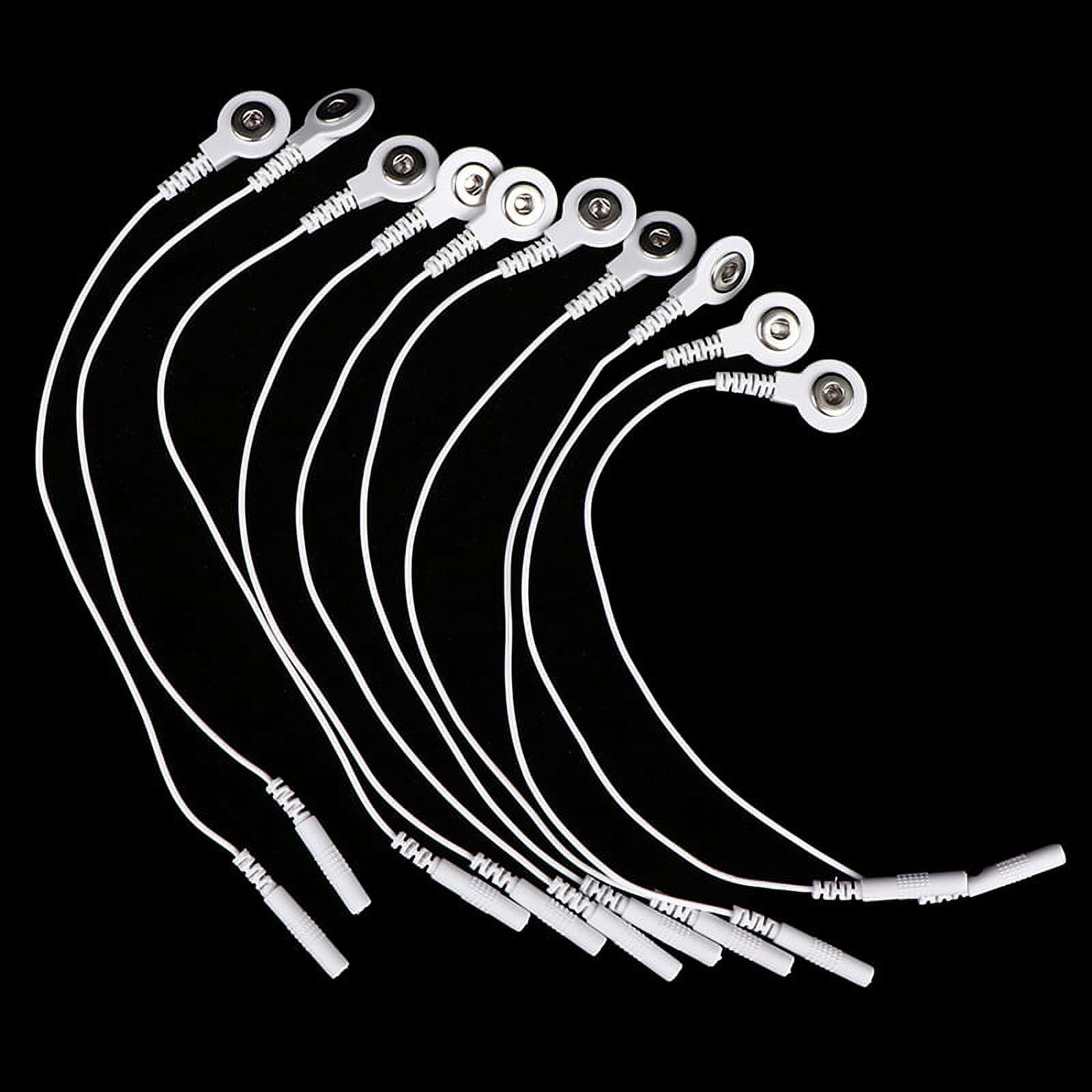 10pcs Electrode Lead Wires Adapter Cables Treatment Instrument ...