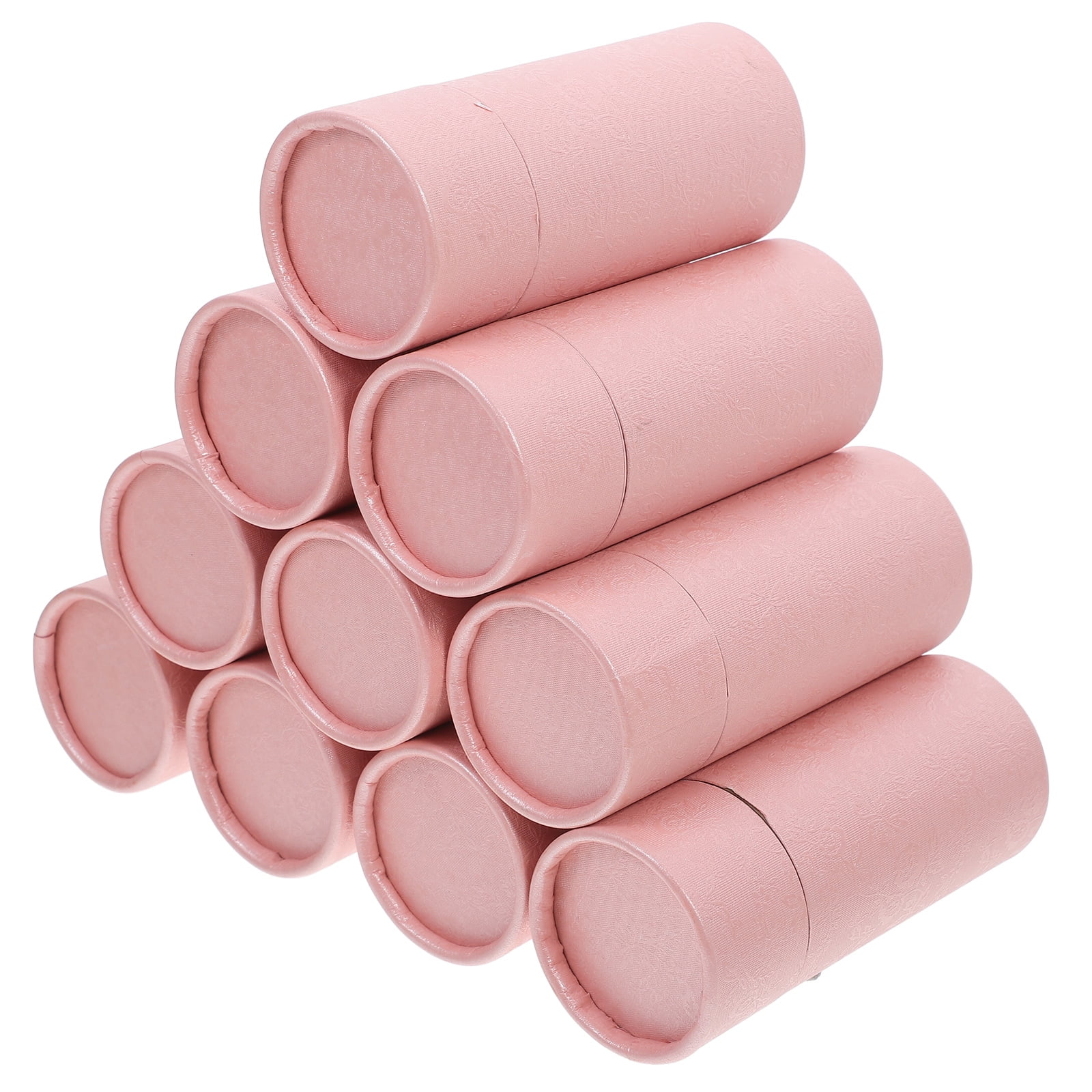 10pcs Empty Kraft Paper Jar Cardboard Tube Boxes With Lid Essential Oil ...