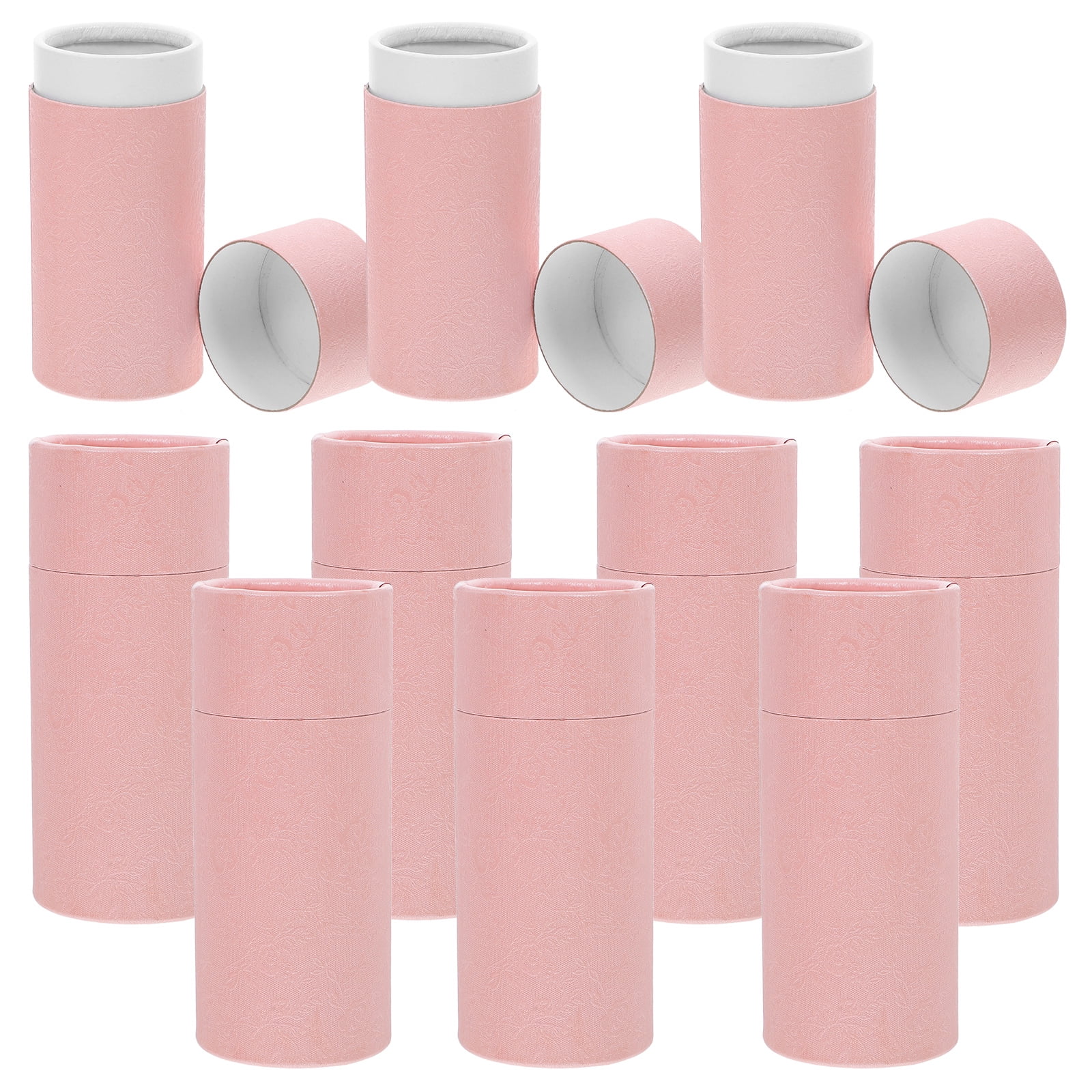 10pcs Empty Kraft Paper Jar Cardboard Tube Boxes With Lid Essential Oil ...