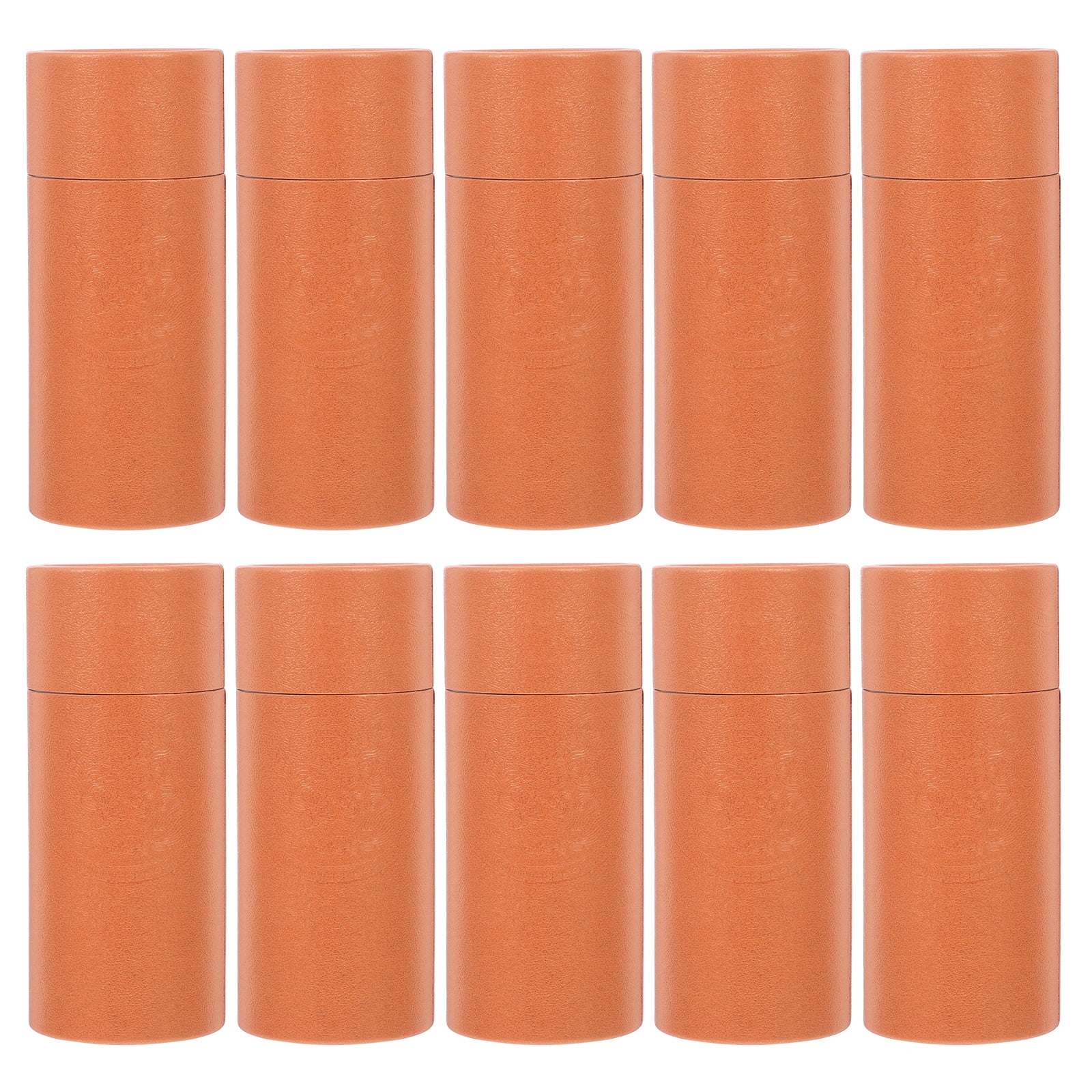 10pcs Empty Kraft Paper Jar Tube Boxes With Lid Essential Oil Bottle ...