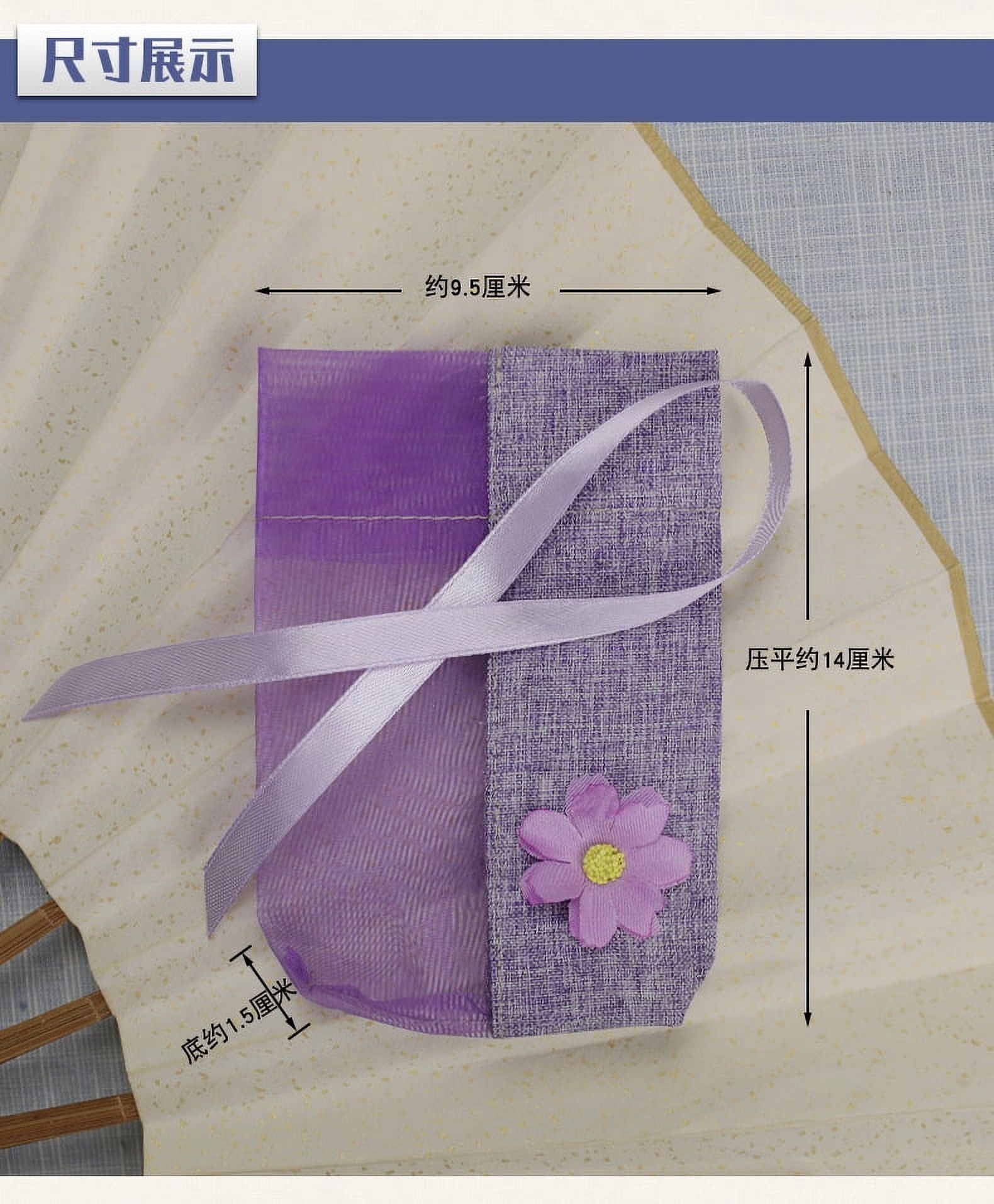 10pcs Empty Sachet Bag Portable Sachet Pouch Mesh Design Scented Flower ...