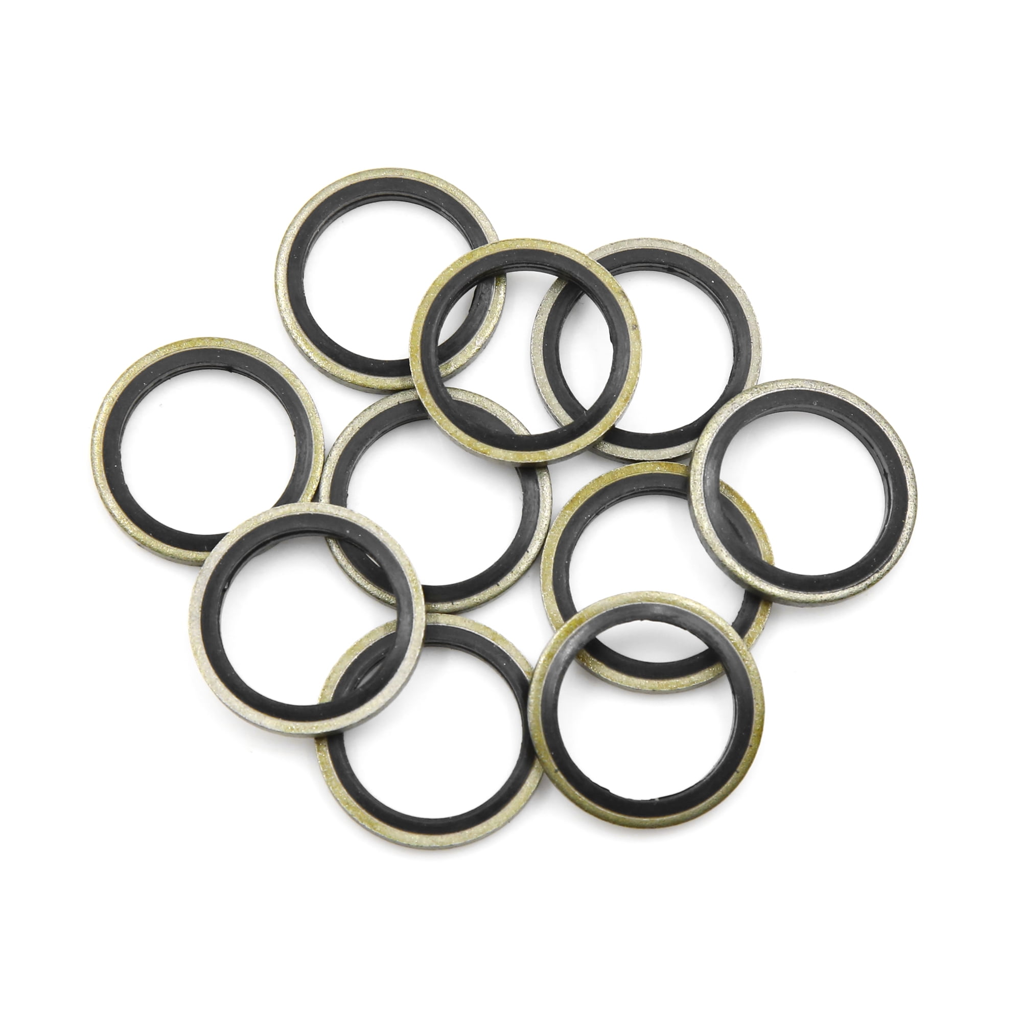 10pcs Engine Oil Crush Washers Drain Plug Gaskets 16mm ID. 22mm OD. for ...