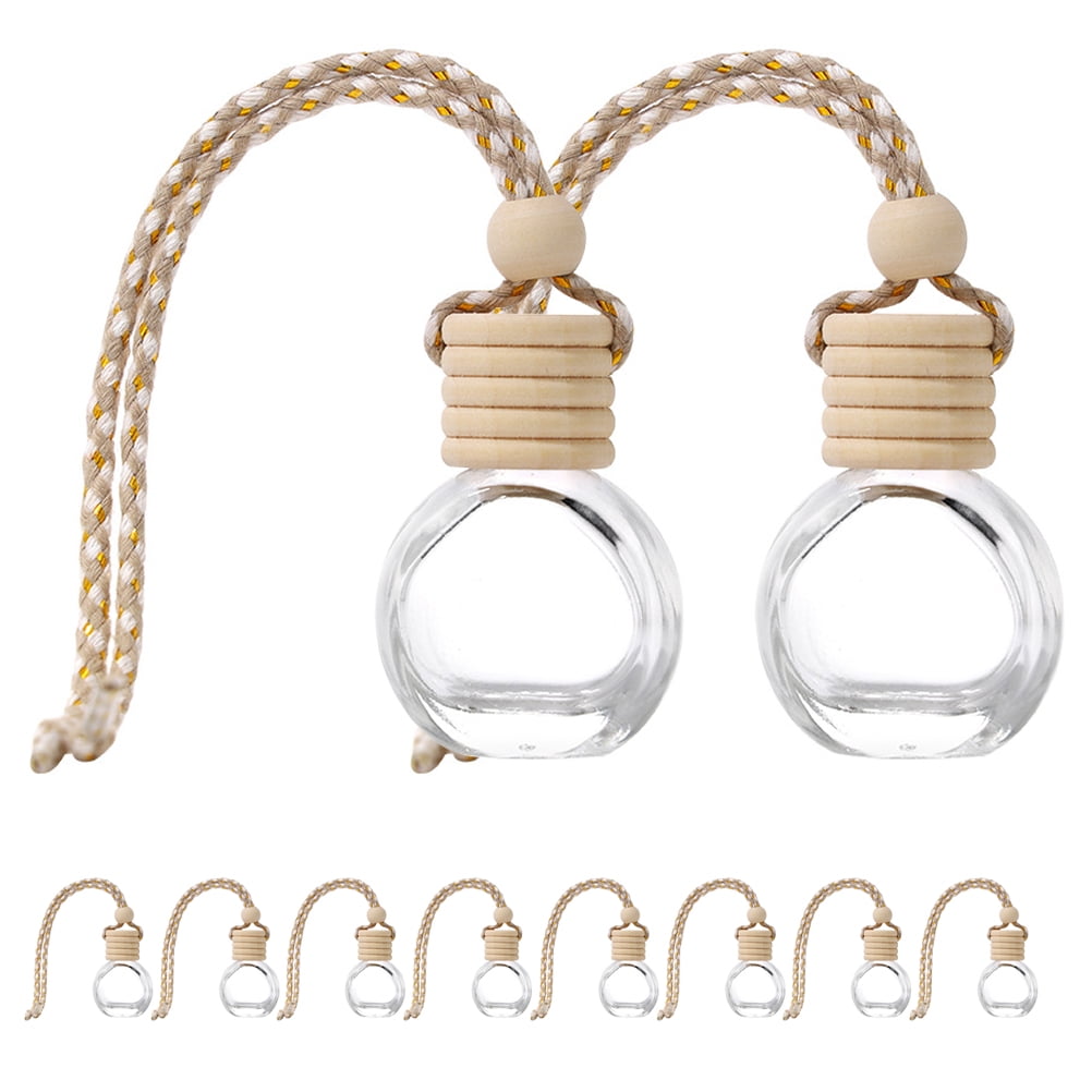 10pcs Empty Glass Bottles for Car Air Freshener Perfect for Essential ...