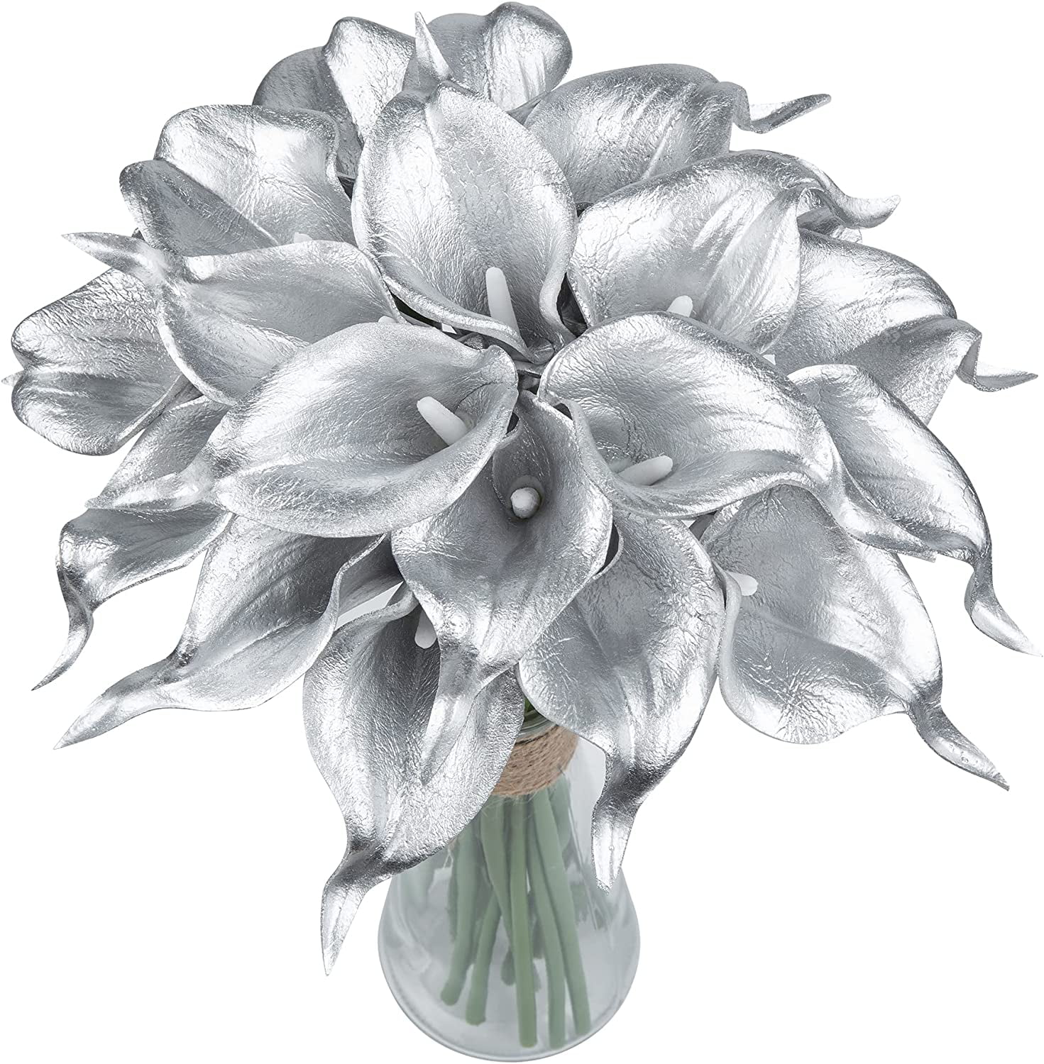 10pcs Fake Calla Lily Flowers Real Touch Latex Artificial Calla Lilies ...