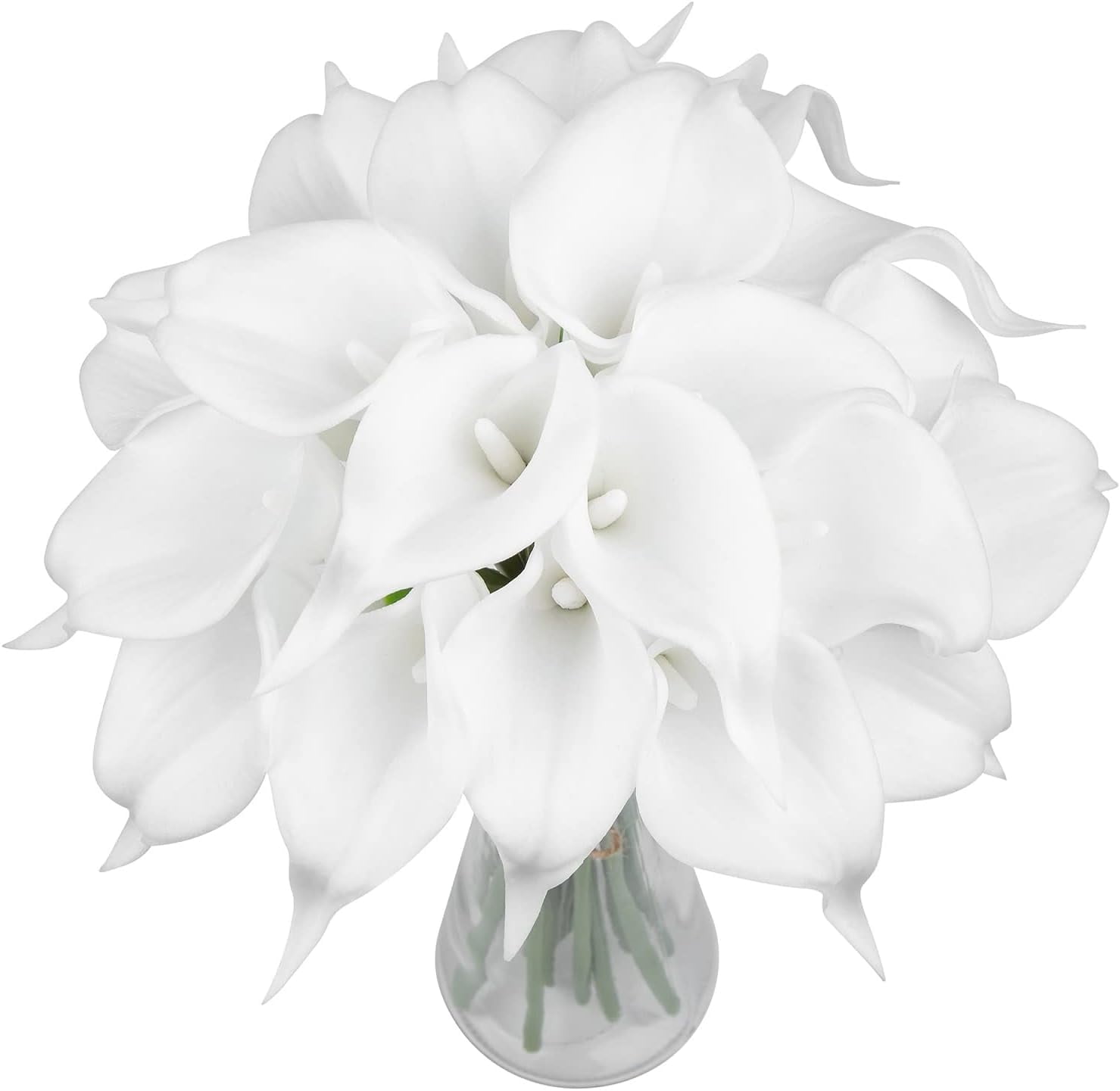 10pcs Fake Calla Lily Flowers Real Touch Latex Artificial Calla Lilies ...