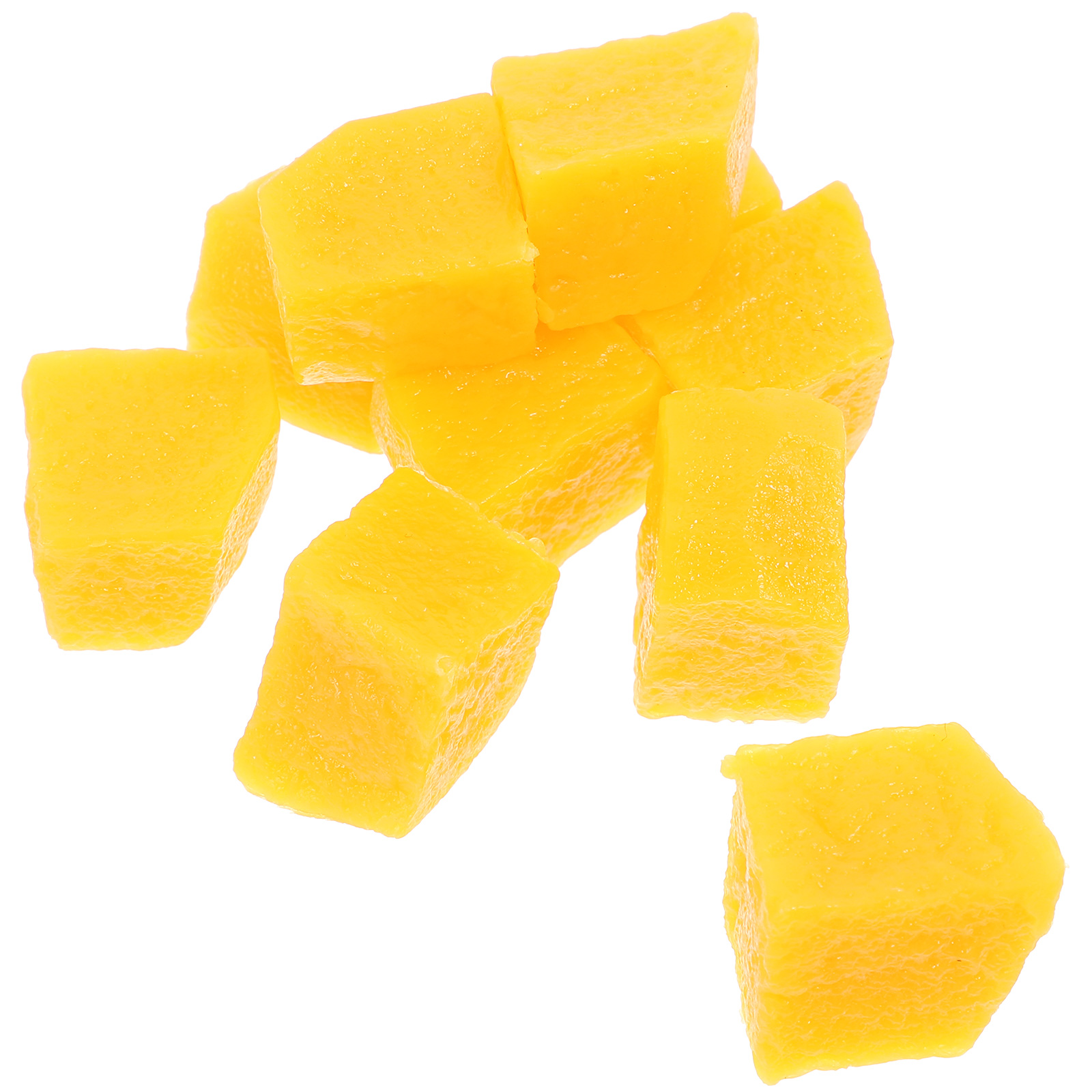 10pcs Fake Mango Slice Models Supermarket Artificial Mango Slice Models ...