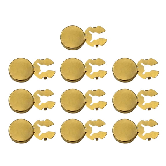 10pcs Fashion Brass Round Cufflinks Button Covers Round Cuff Links ...