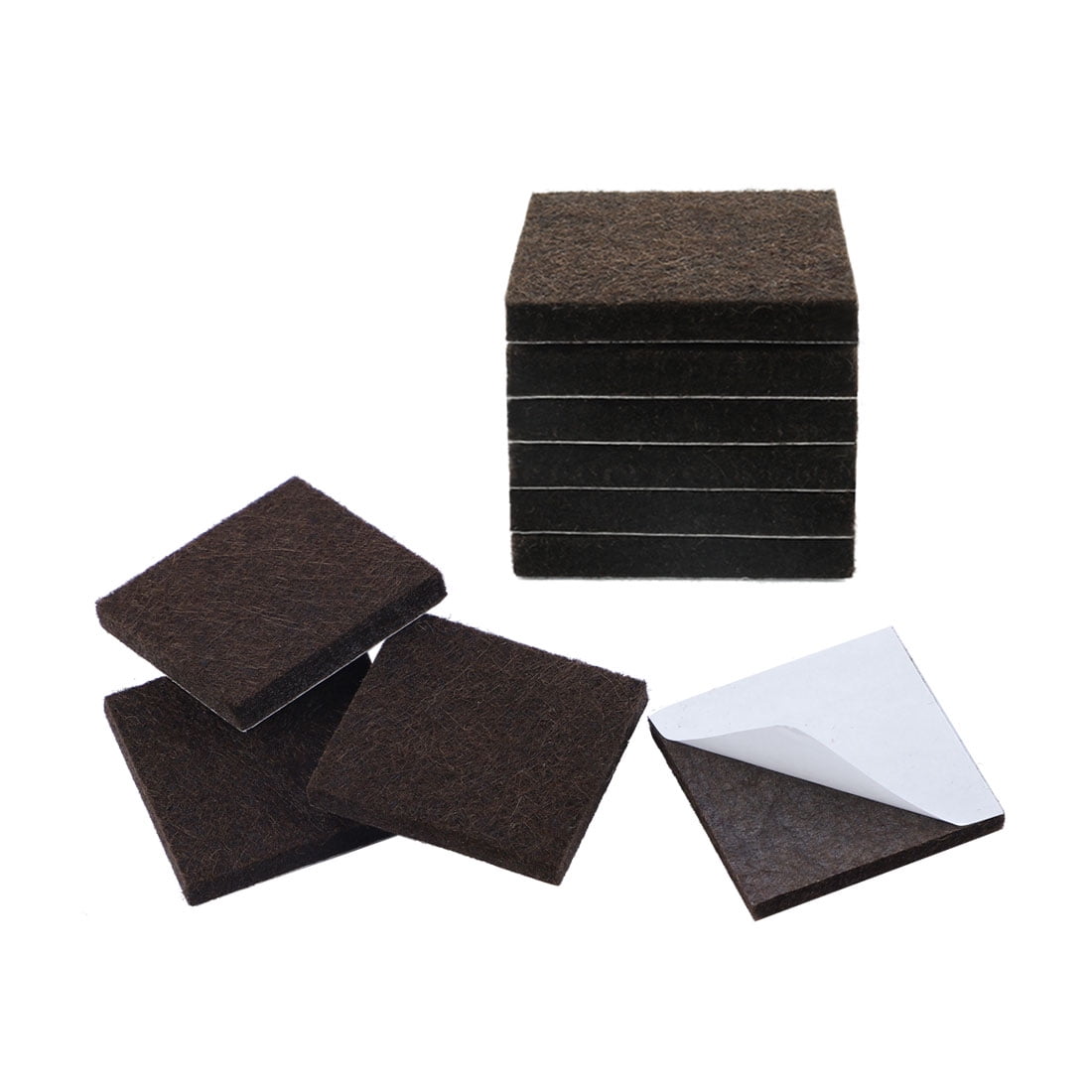 10pcs Felt Furniture Pad Square 1 1/2" Floor Protector for Table Chair ...