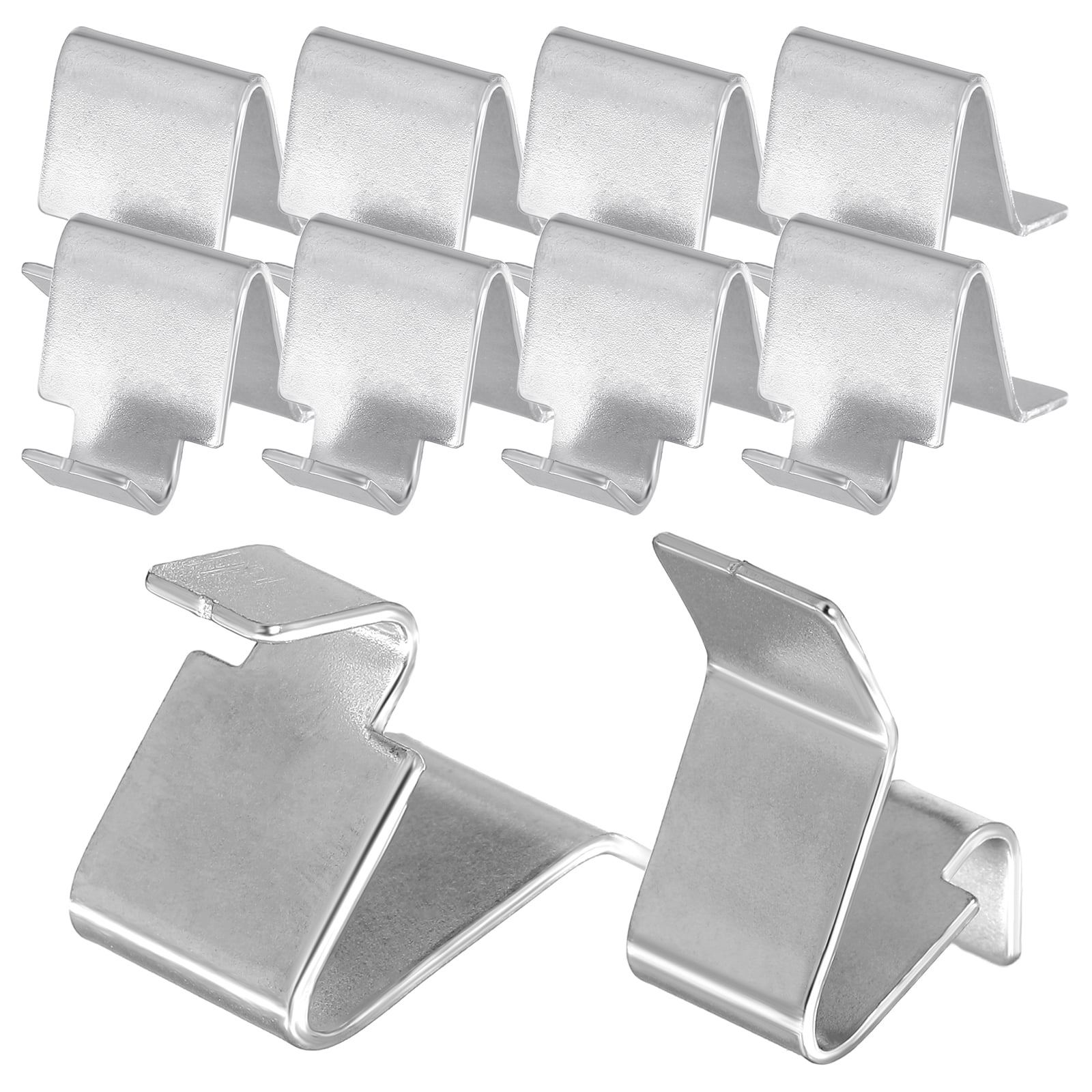 WEAVILUX 10Pcs Heavy Duty Metal Shelf Clips Silver for Cabinet and ...