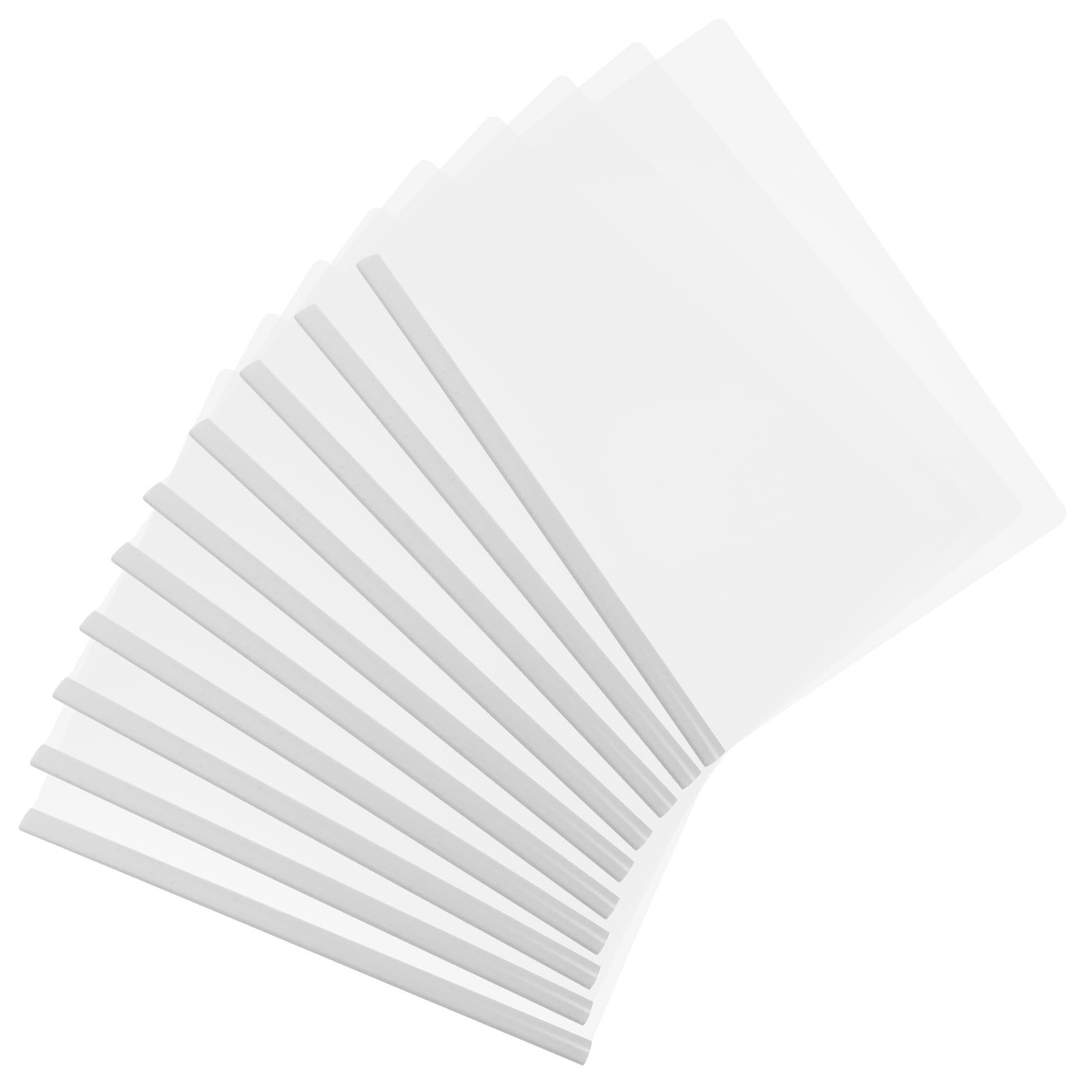 10pcs File Organizers File Folders with Sliding Rods Transparent Report ...