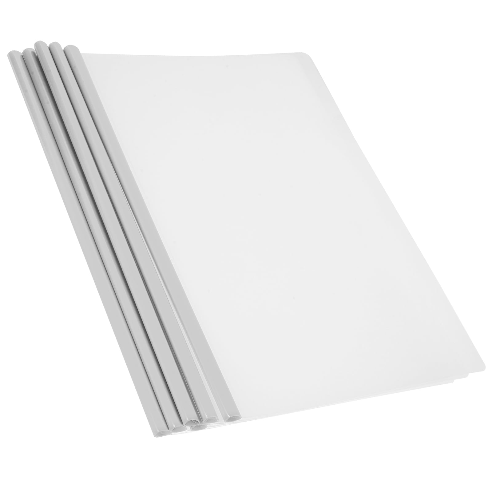 10pcs File Organizers File Folders with Sliding Rods Transparent Report ...