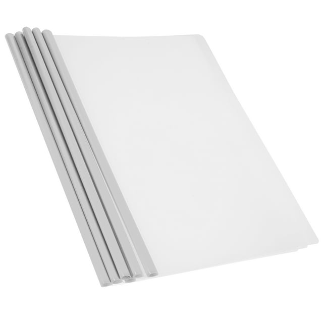 10pcs File Organizers File Folders with Sliding Rods Transparent Report ...