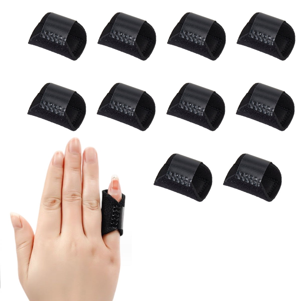 10pcs Finger Splint Adjustable Trigger Finger Splints Finger Brace ...