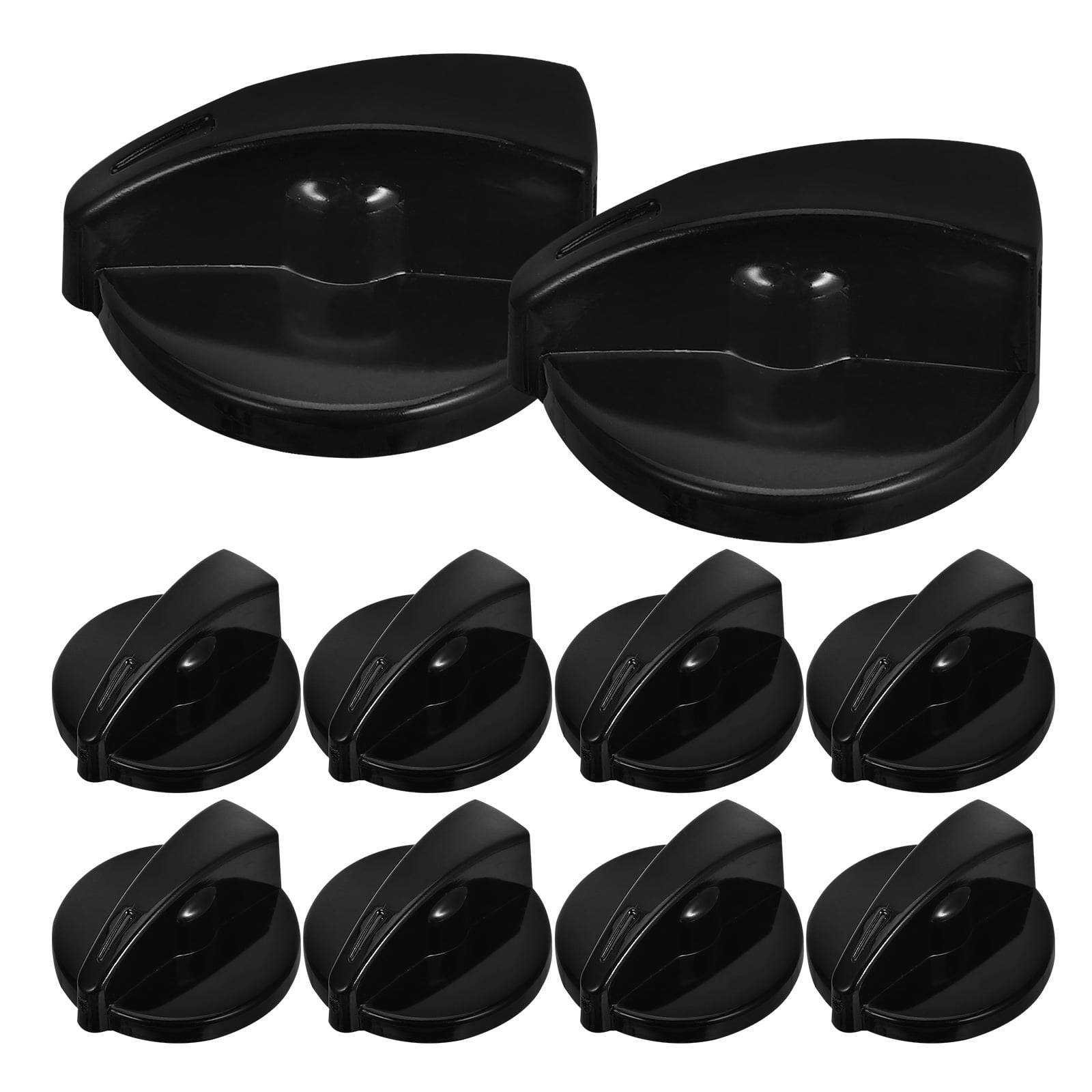 OUNONA Set of 10 Black Plastic Fan Control Knobs Universal Speed Switch ...