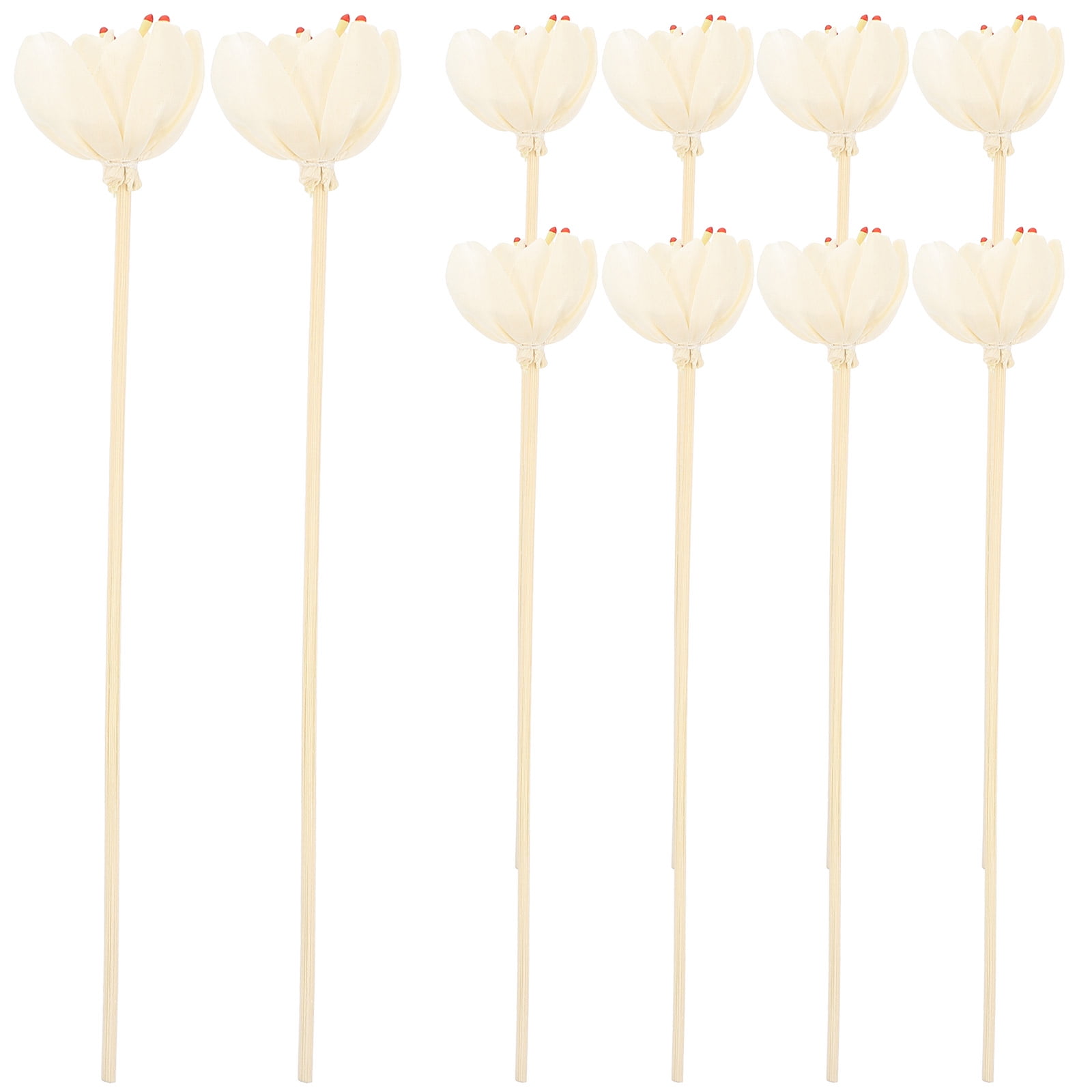 WSTEER 10pcs Flower Reed Diffuser Sticks Diffuser Refills Essential Oil ...