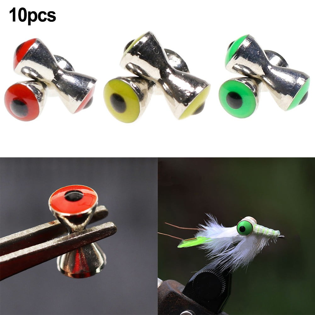 10pcs Fly Bait Eyes Fly Tying Materials Dumbbell Shape 3.2mm 4.0mm 4 ...