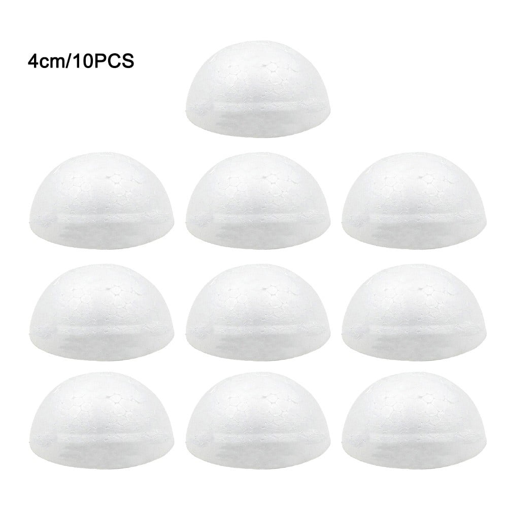 10pcs Foam Hemisphere Foam Hemisphere Blank Round Foam Ball Polystyrene ...