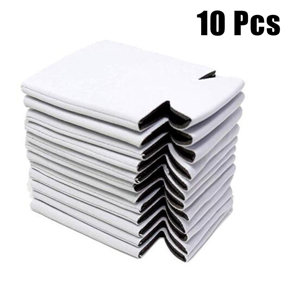 10pcs Foldable Insulated Beer Can Cooler Sleeve Covers Reusable Drink ...