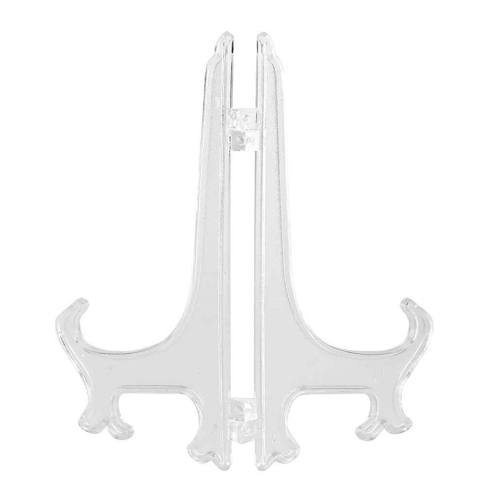 10pcs Folding White Plastic Plate Holders Dish Display Pictures or ...