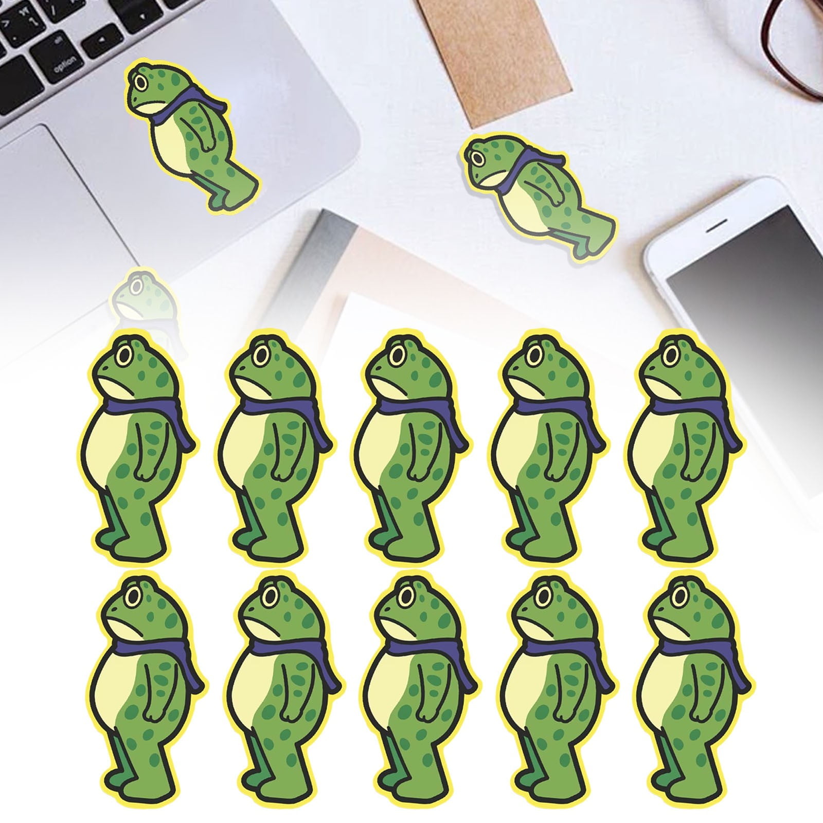 10pcs Frog The Machine Protest Sticker | 3inch Weatherproof Decal ...