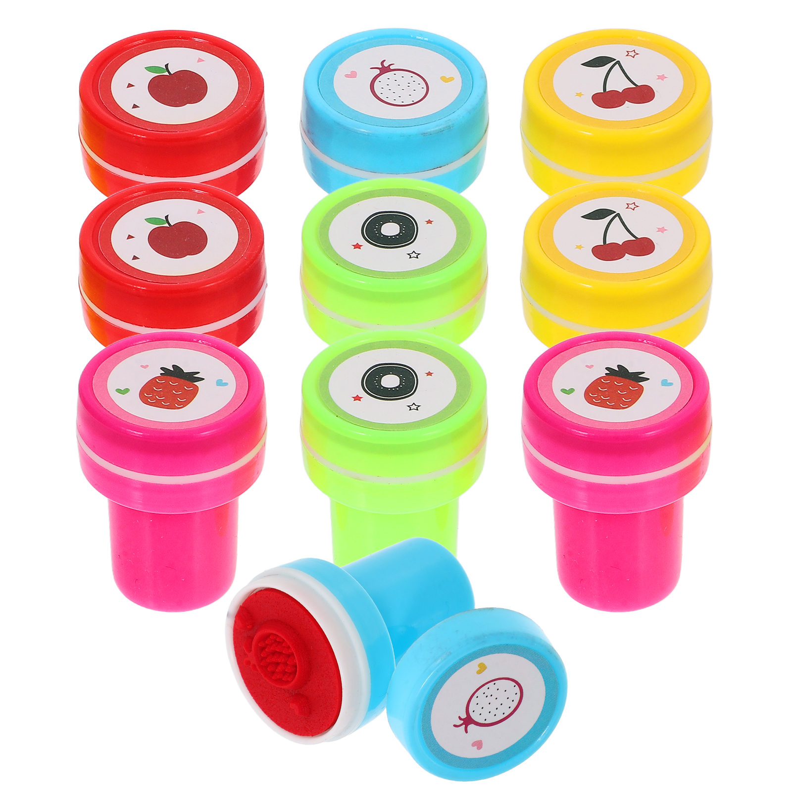 10pcs Fruit Party Stamper Stamps For Kids Diy Stamps Classroom Fruit ...