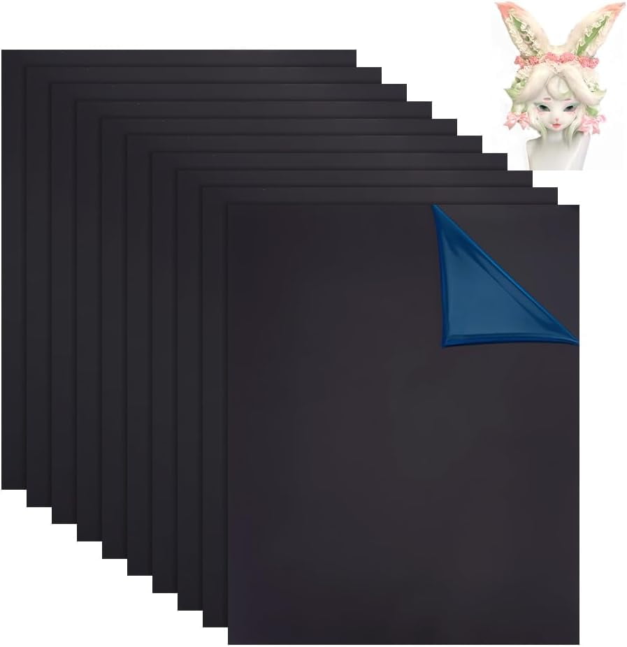 10pcs Fursuit Eye Plastic Sheet 9.8x7.9 inch Black Fursuit Eyes DIY Sheets 0.8mm Thick ...