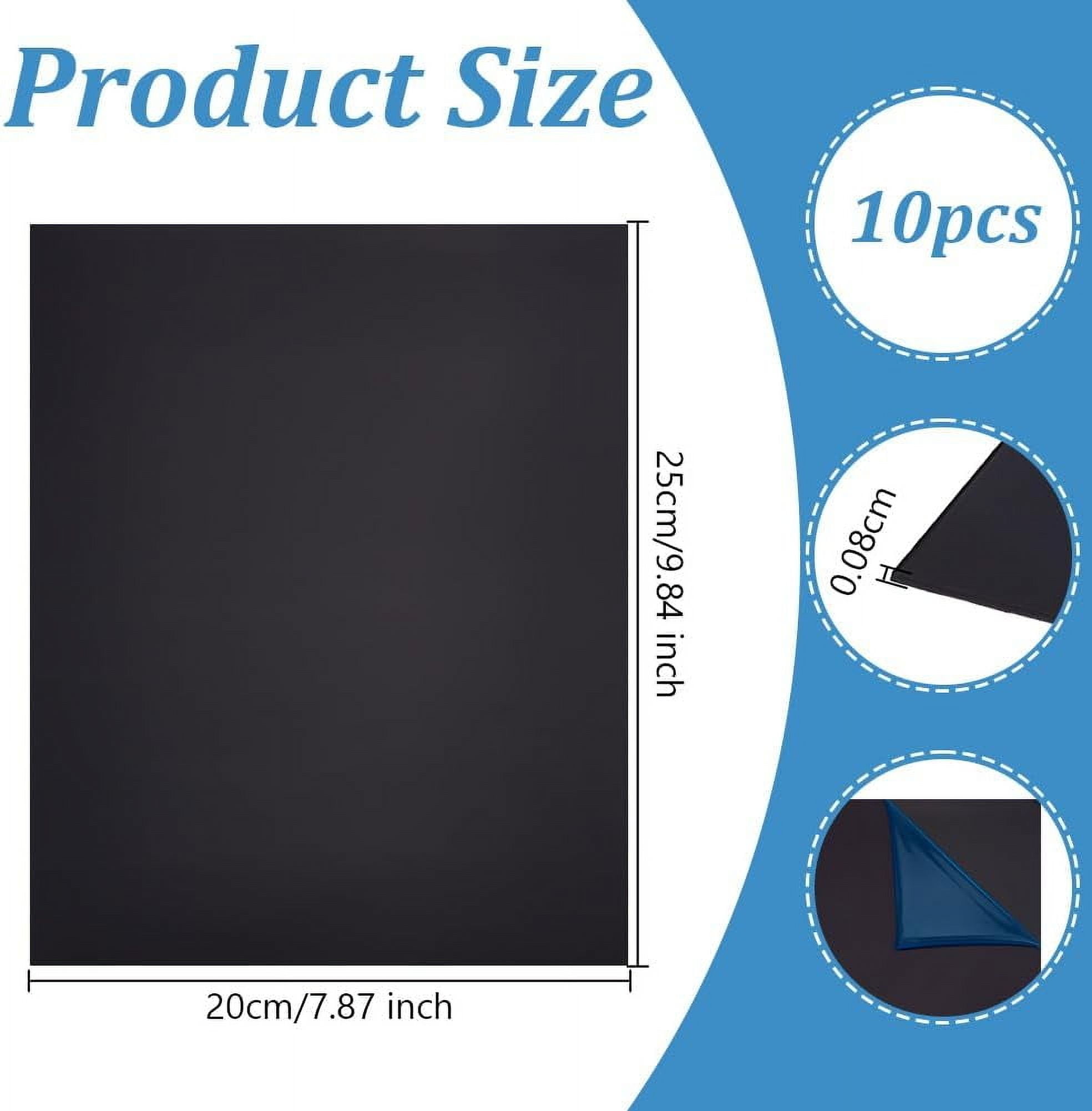 10pcs Fursuit Eye Plastic Sheet 9.8x7.9 inch Black Fursuit EyesSheets 0.8mm Thick Waterproof ...